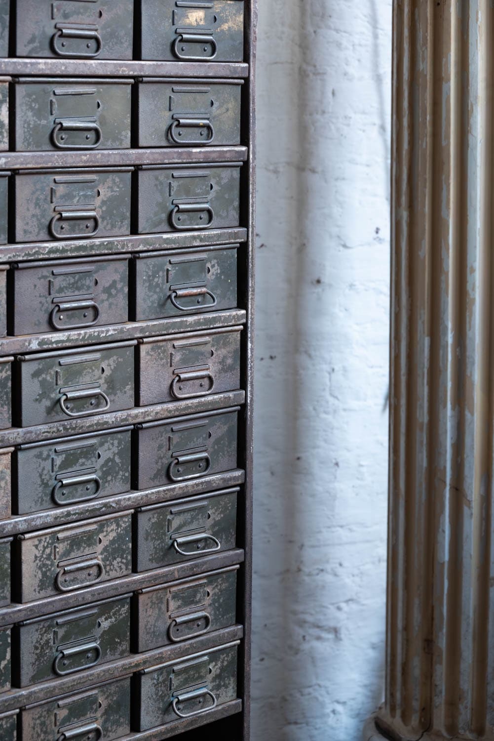 1940s Steel Shelves and Drawers #1479 - Retrouvius