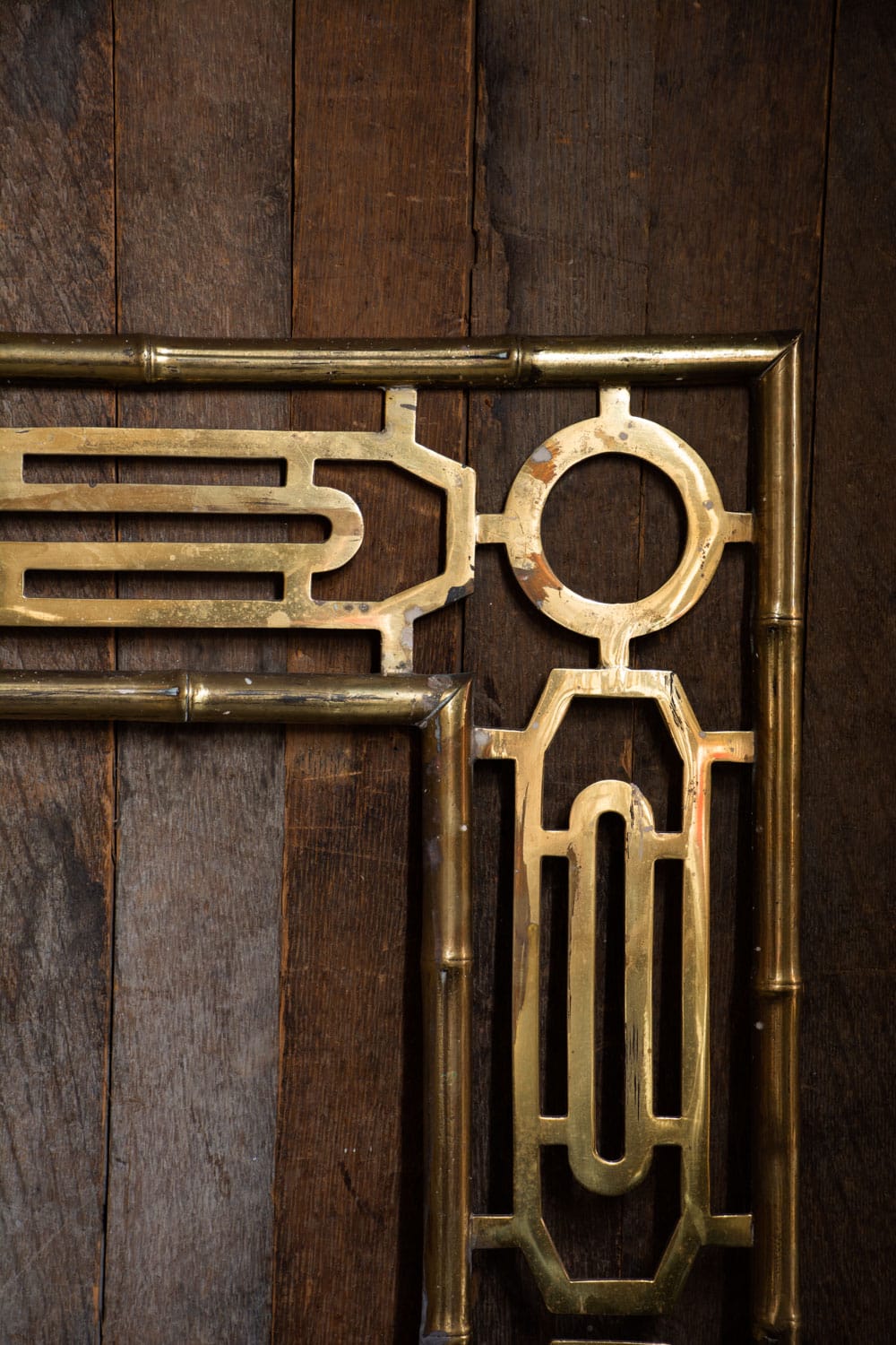 1970s Brass Fire Trim #8692 - Retrouvius