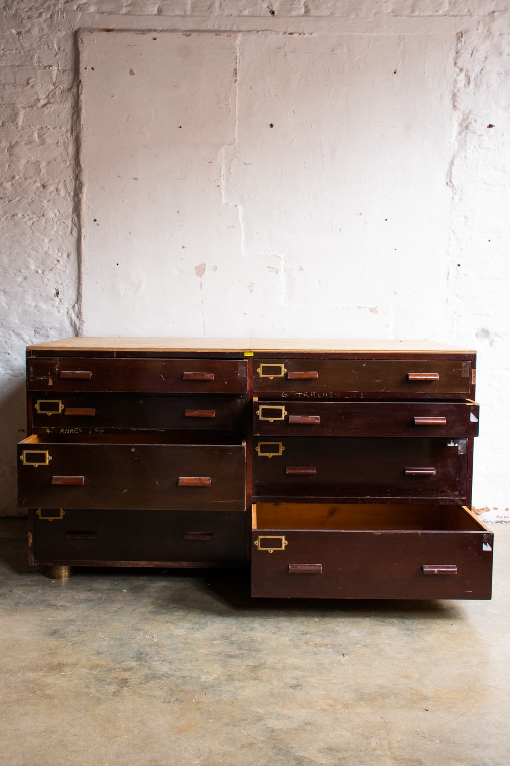 2-Column Museum Drawers #8695 - Retrouvius