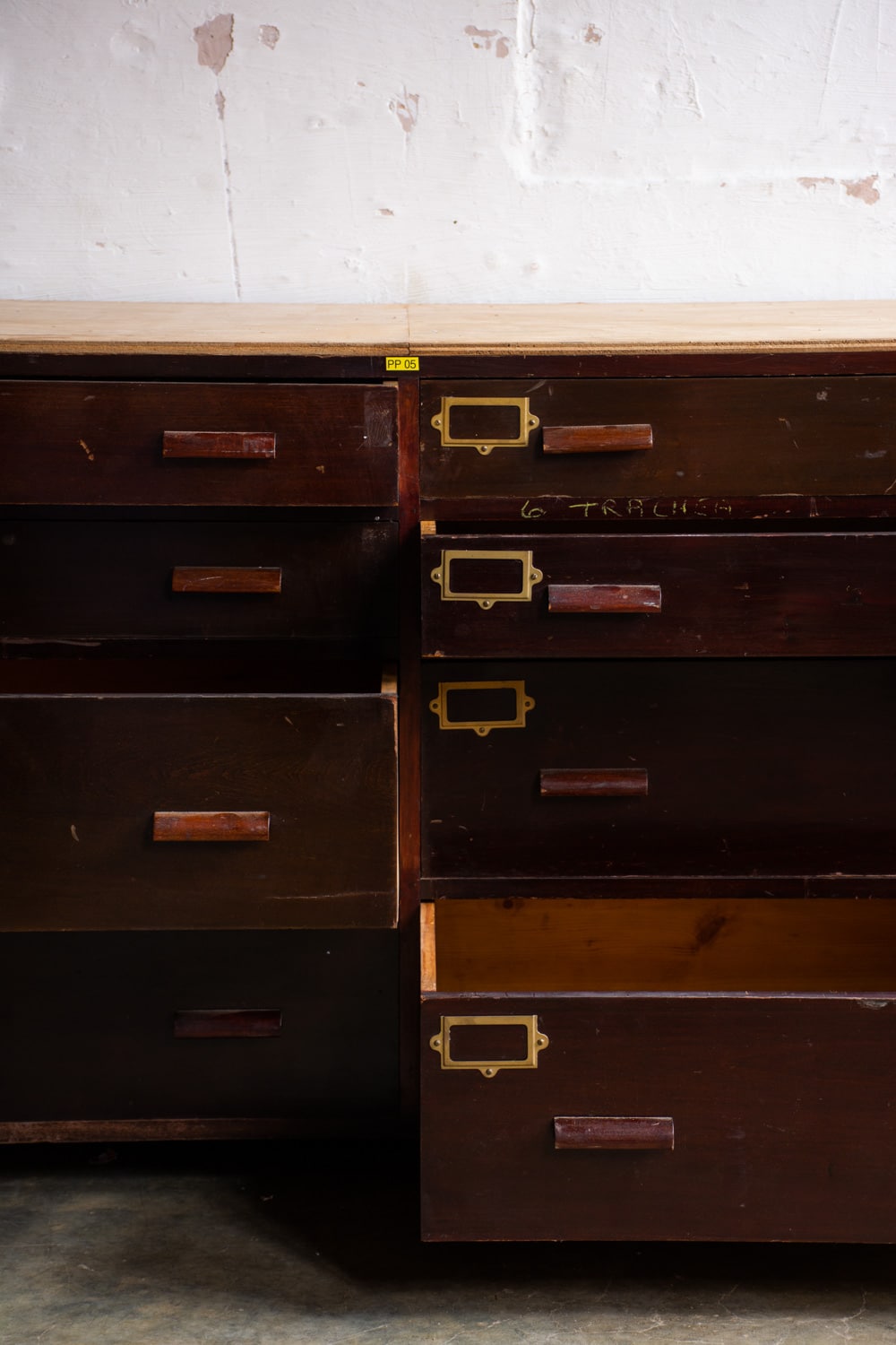 2-Column Museum Drawers #8695 - Retrouvius