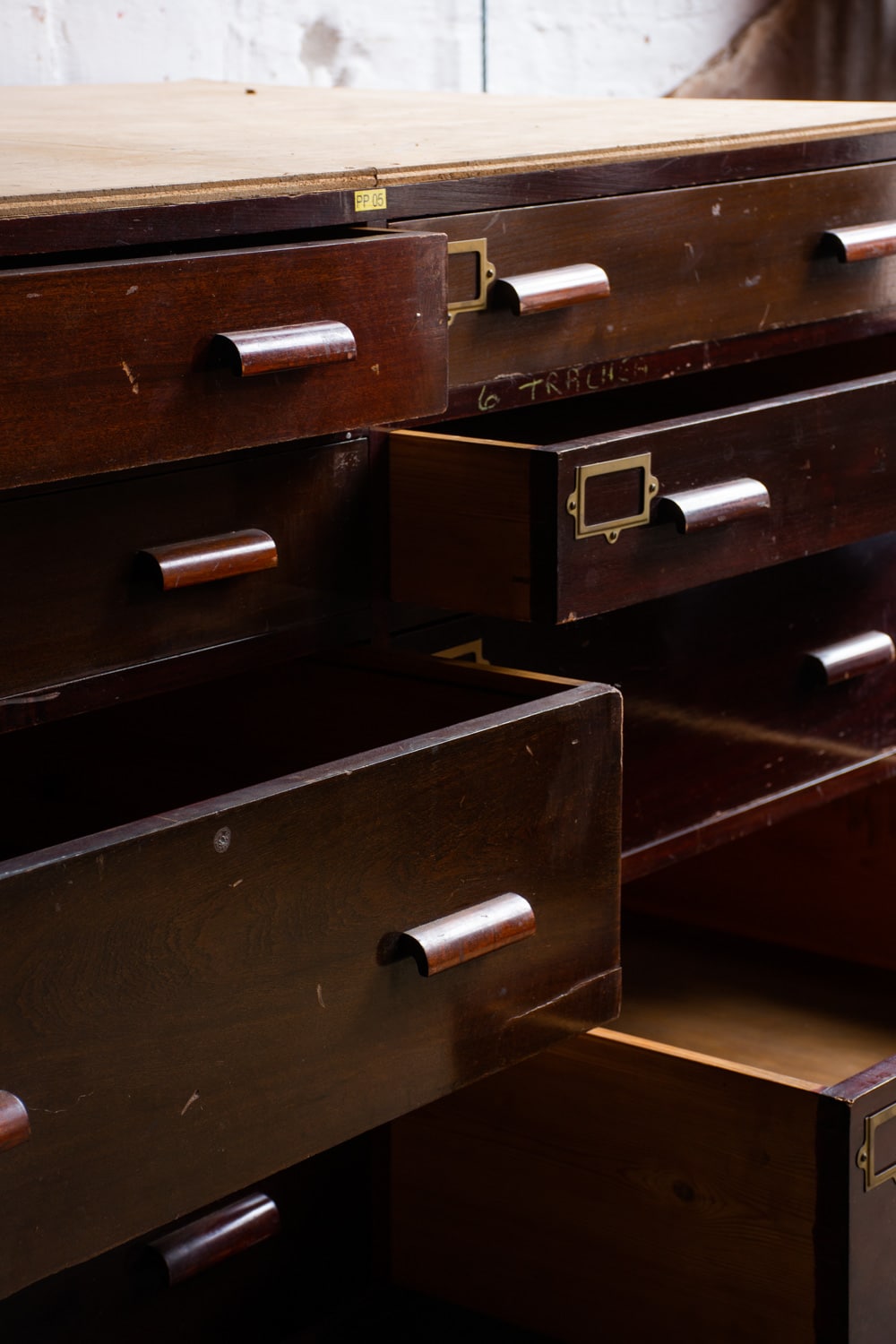 2-Column Museum Drawers #8695 - Retrouvius