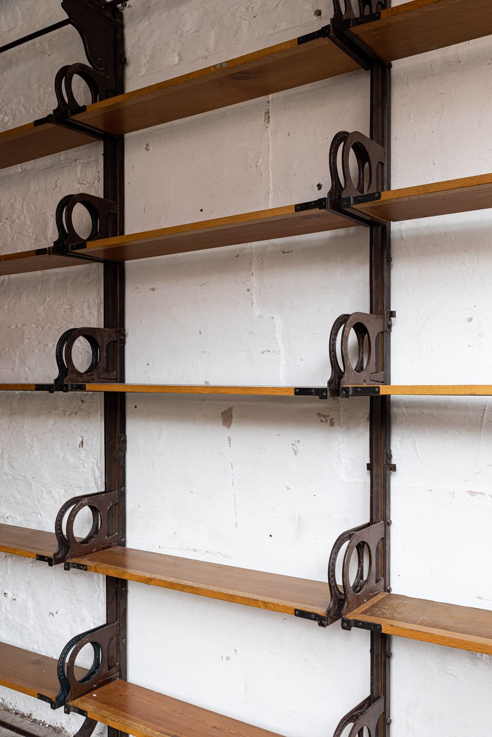 3-Bay Vintage Industrial Shelving #8241 - Retrouvius
