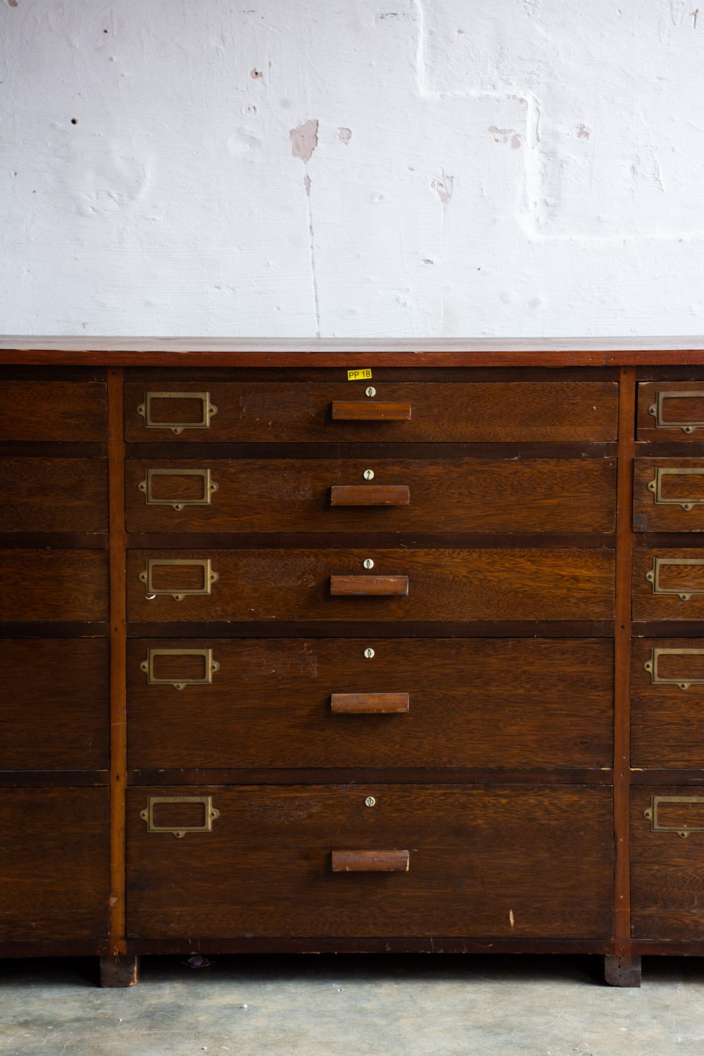 3-Column Museum Drawers #8693 - Retrouvius