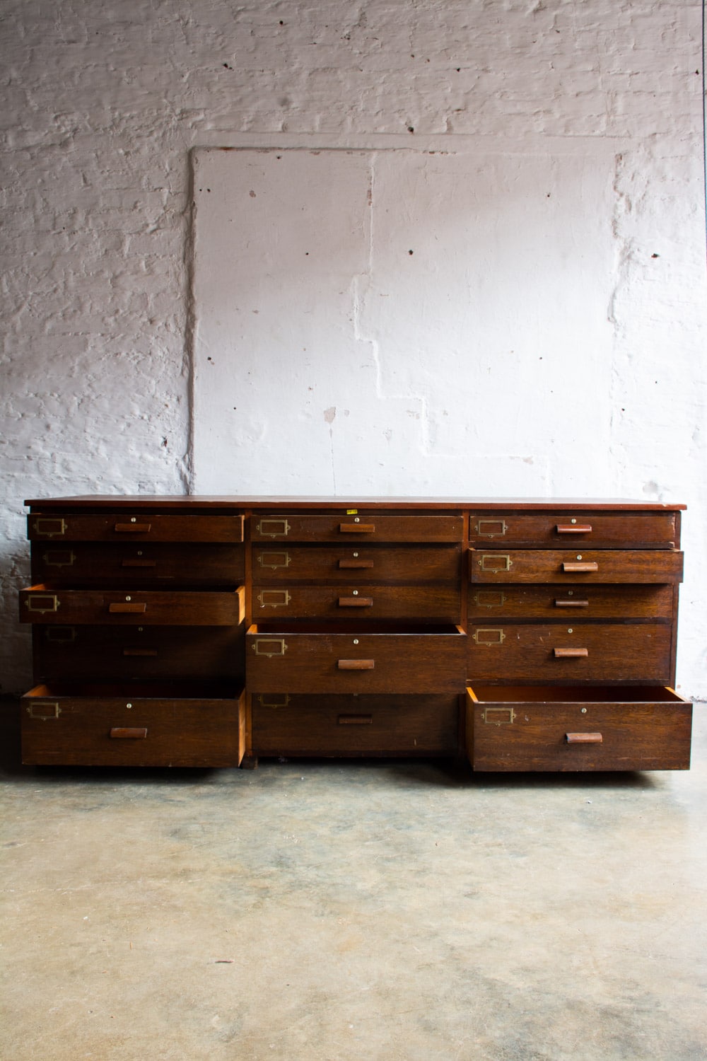 3-Column Museum Drawers #8693 - Retrouvius