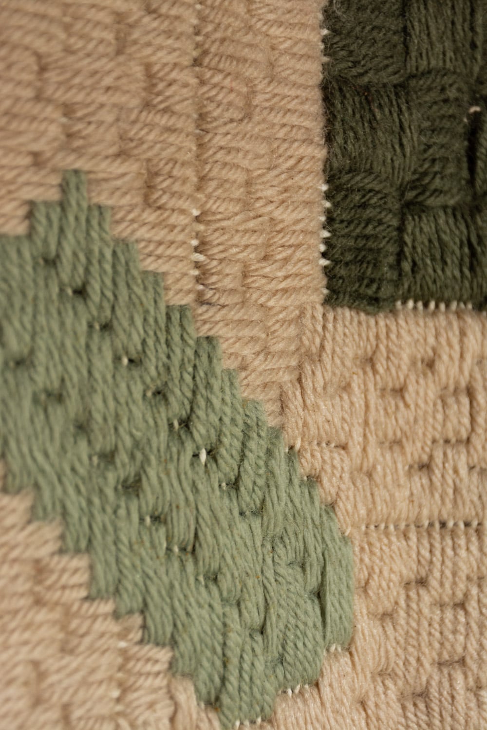 Abstract Wool Rug #7093 - Retrouvius