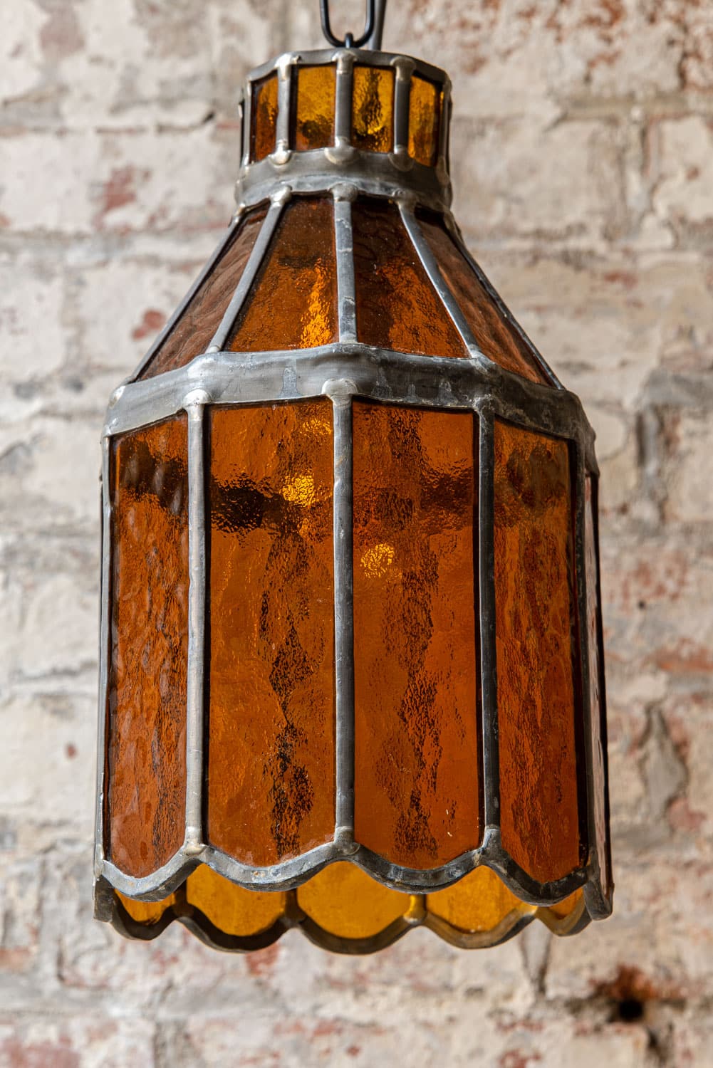 Amber coloured lanterns #8192 - Retrouvius