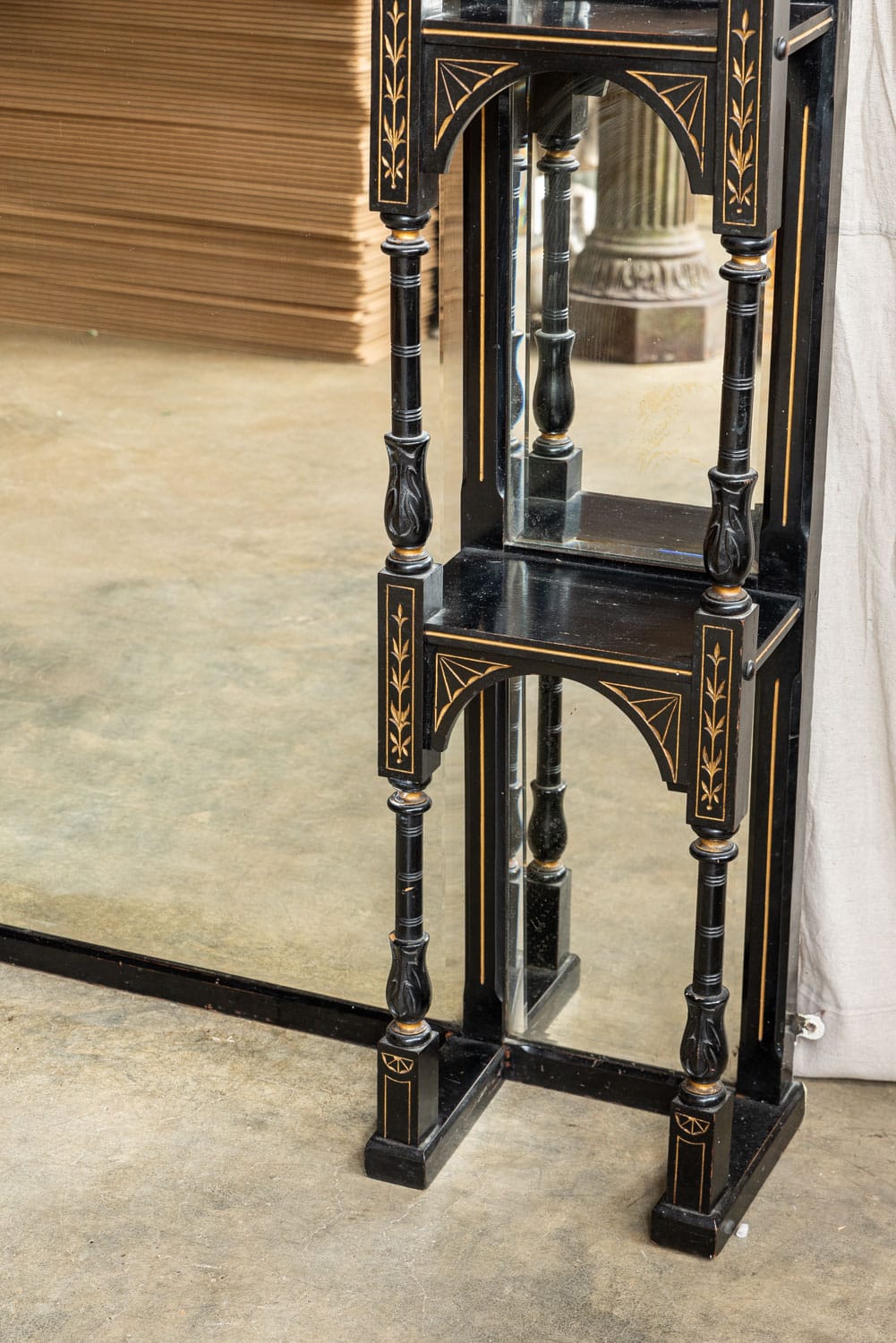 Antique Aesthetic Movement Mirror #8266 - Retrouvius