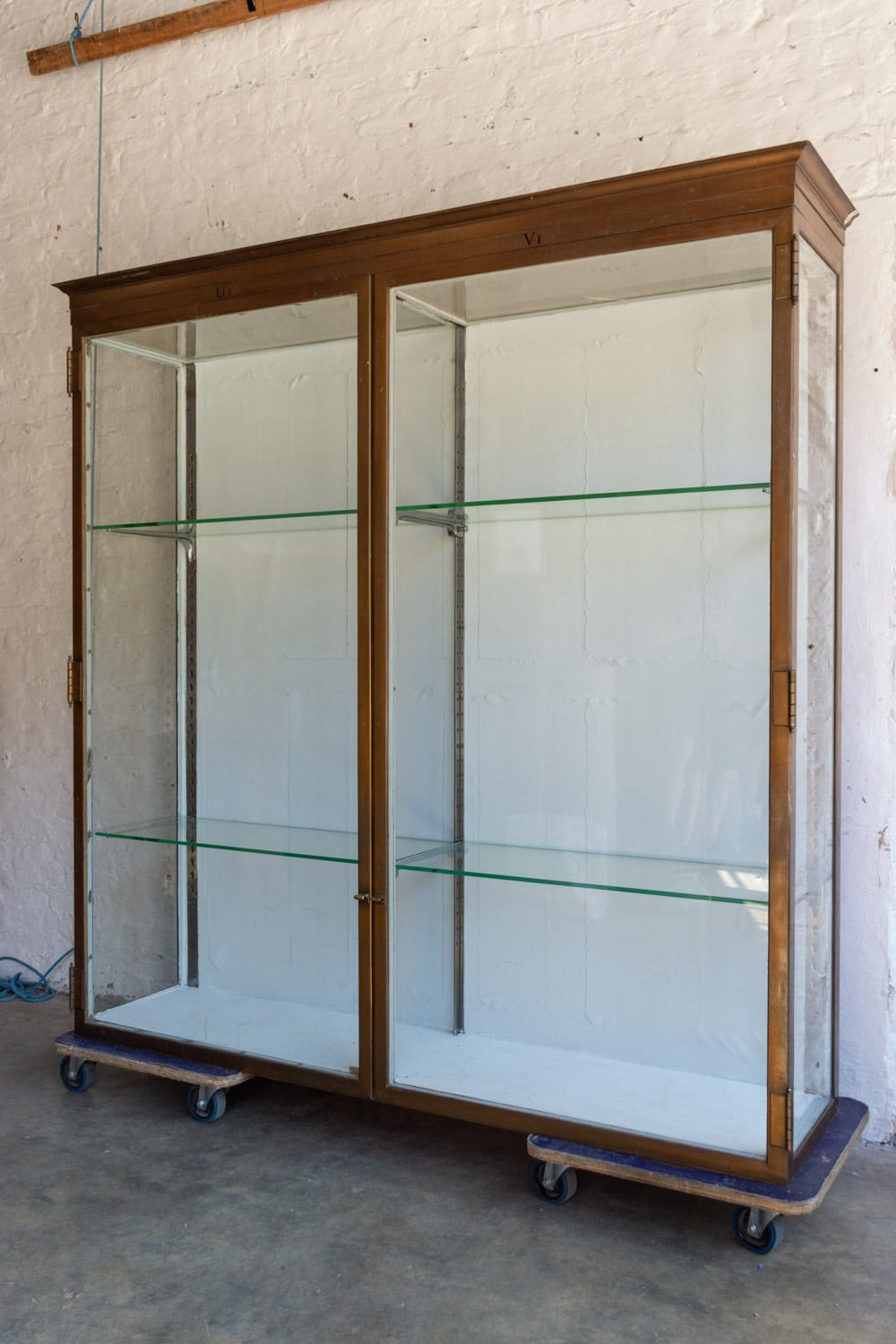 Antique Bronze Museum Cabinets #9270 - Retrouvius