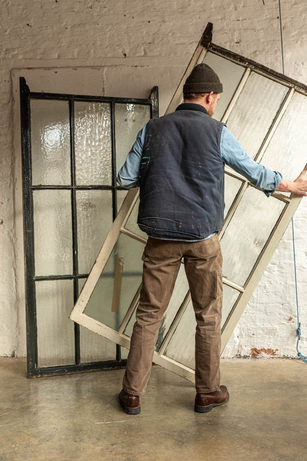 Antique Sash Windows with Flemish Glass #9724 - Retrouvius