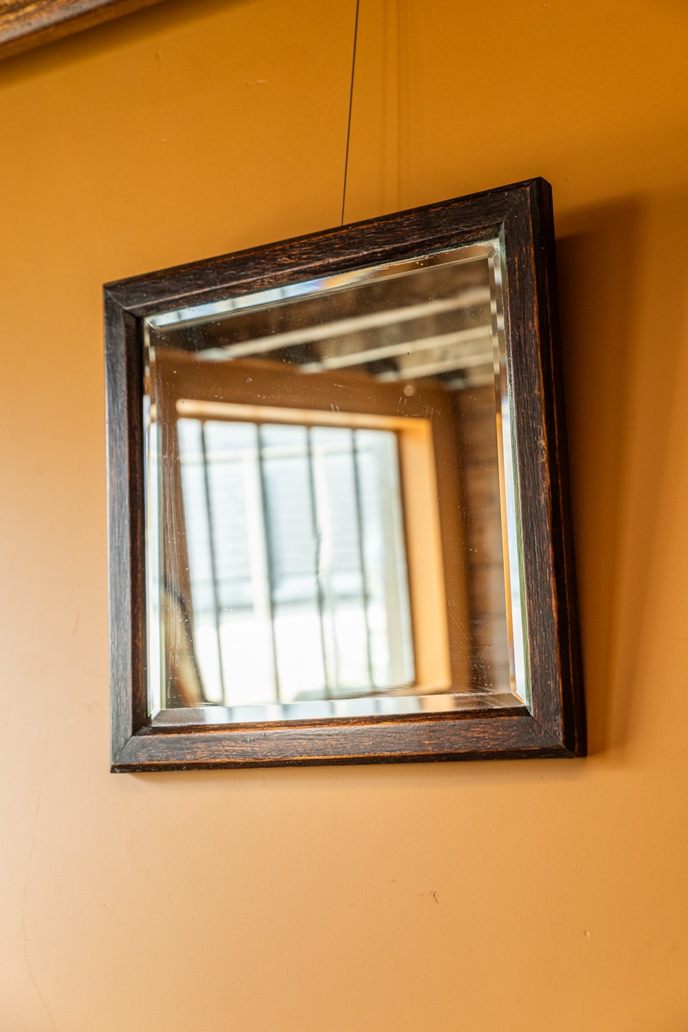 Antique Square Mirror #9240 - Retrouvius