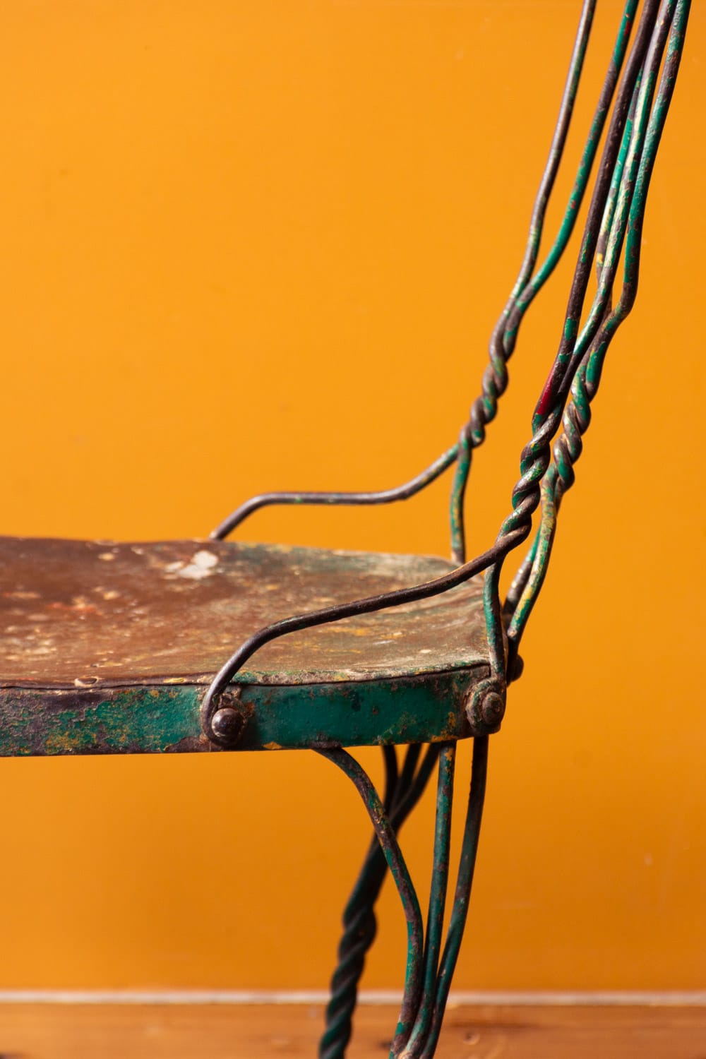 Antique Twisted Wire Chair #9696 - Retrouvius