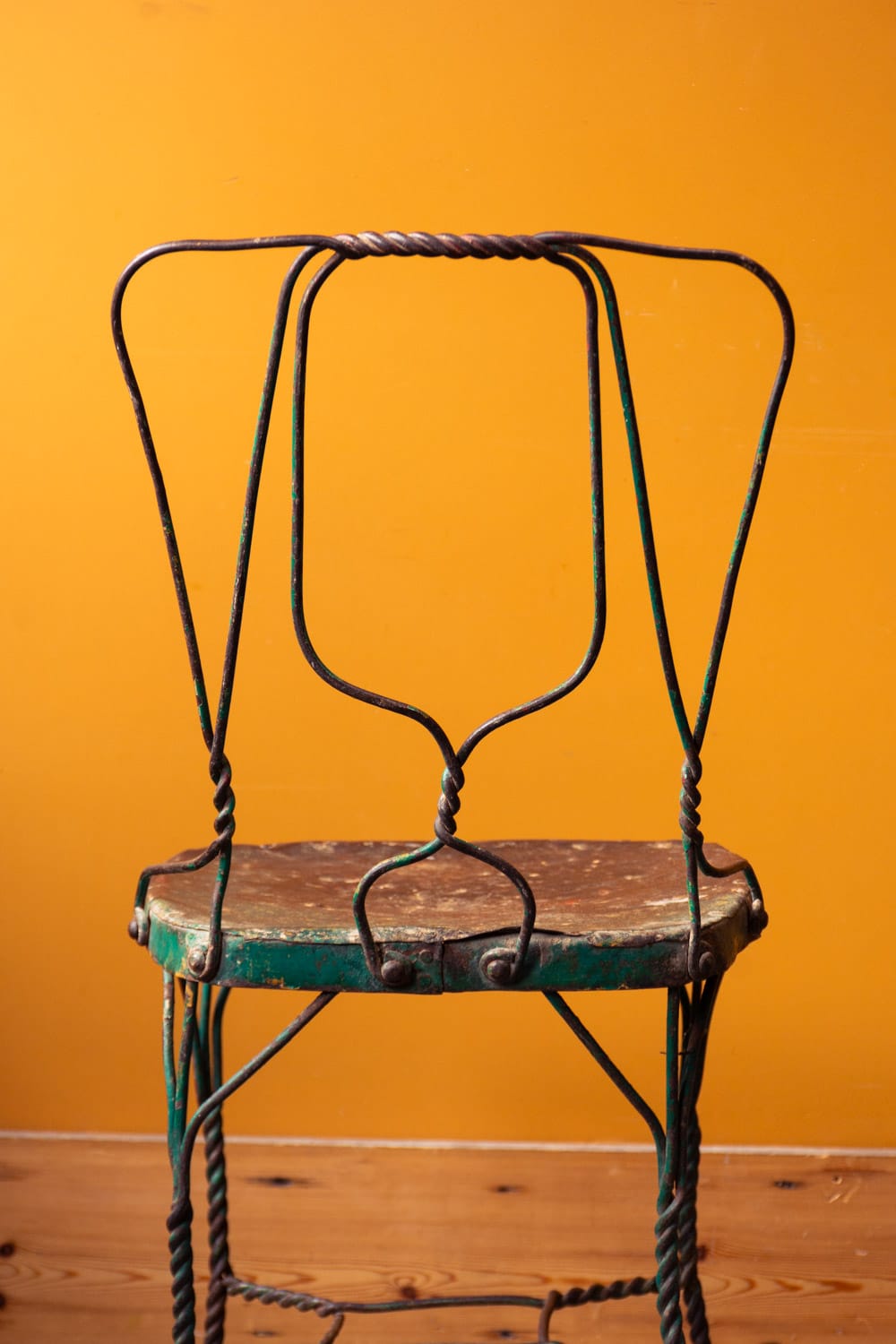 Antique Twisted Wire Chair #9696 - Retrouvius