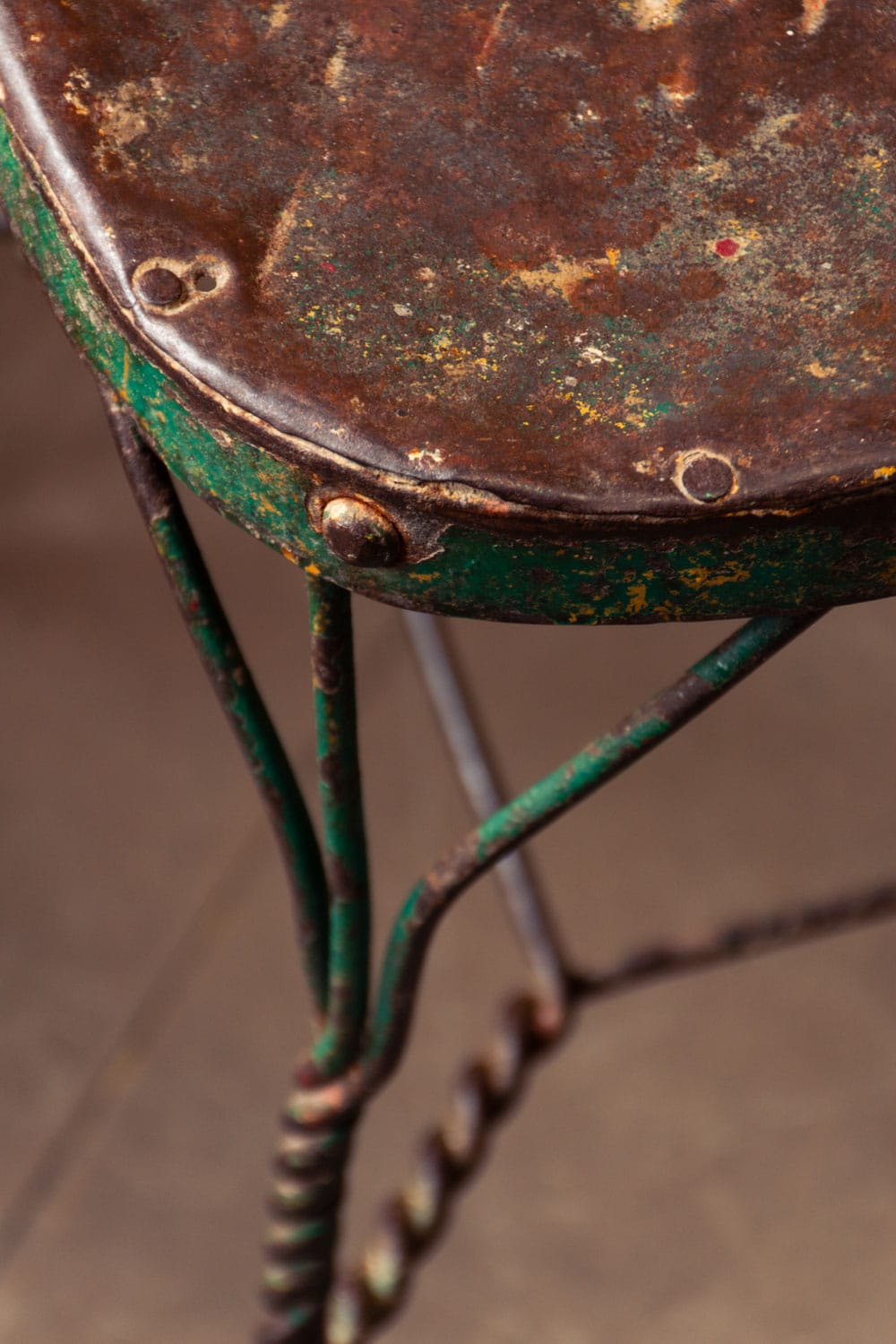 Antique Twisted Wire Chair #9696 - Retrouvius