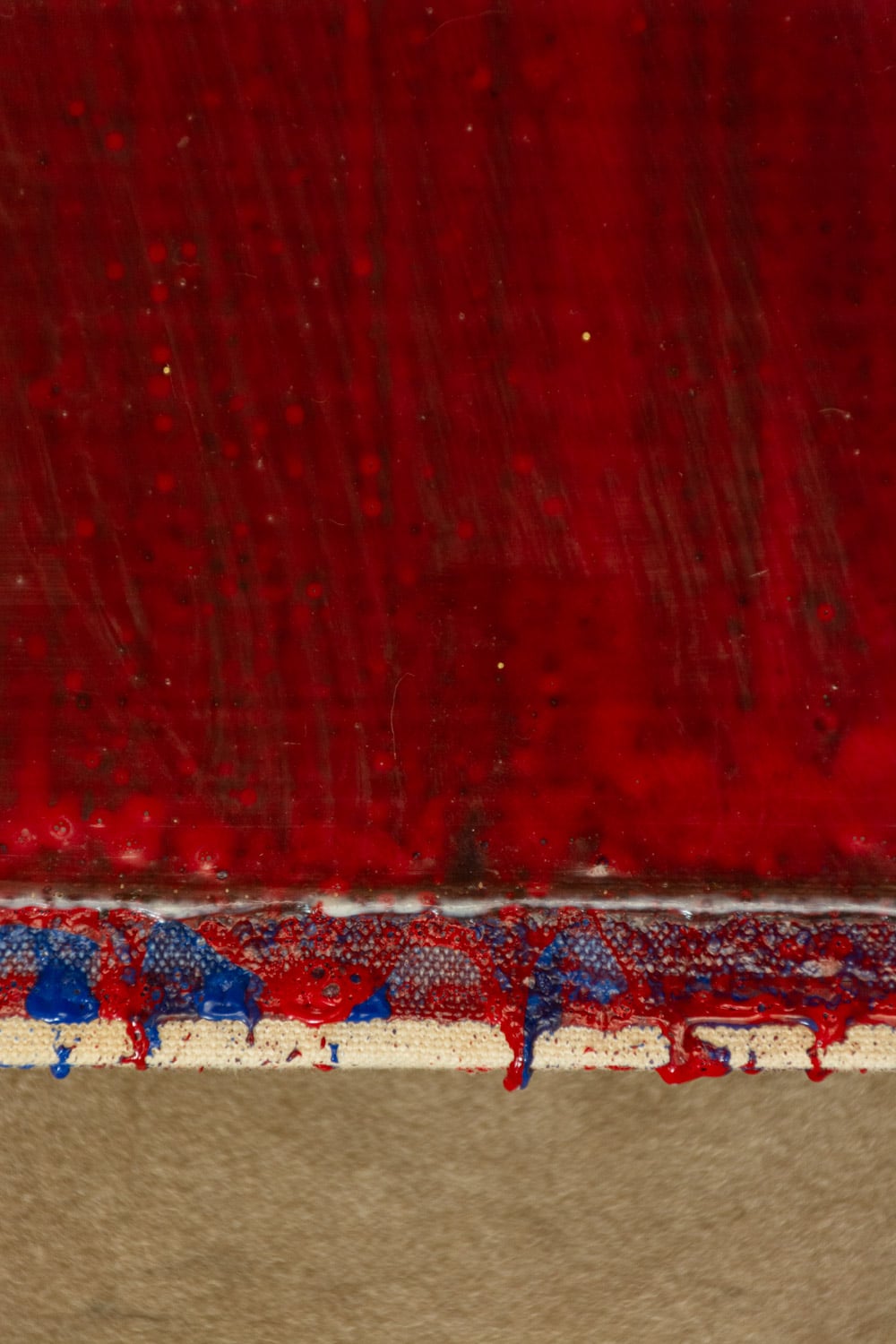 'Apparently Red/Black' Painting by Torie Begg #8978 - Retrouvius