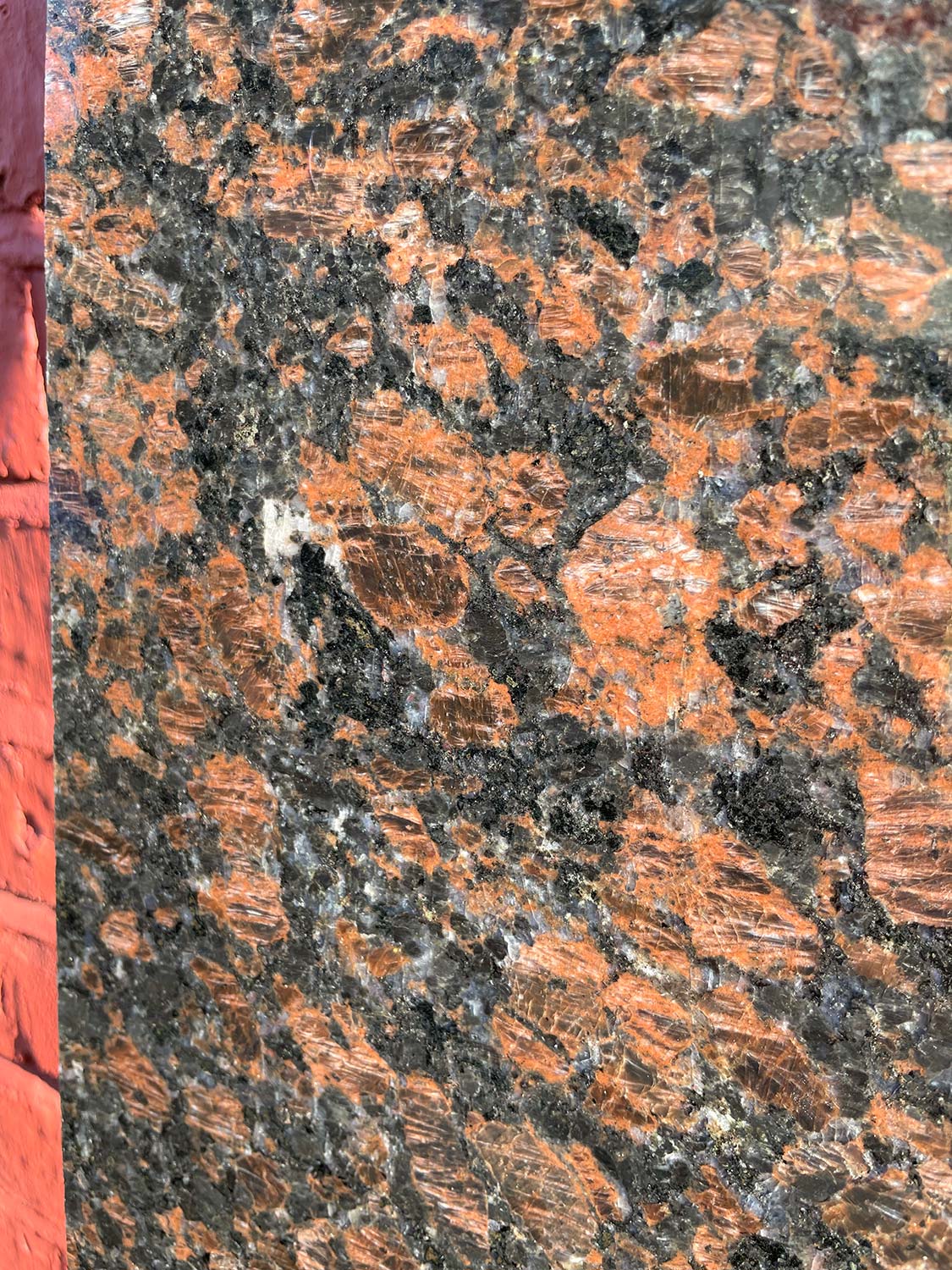 Aswan Red Granite Slab #6565 - Retrouvius