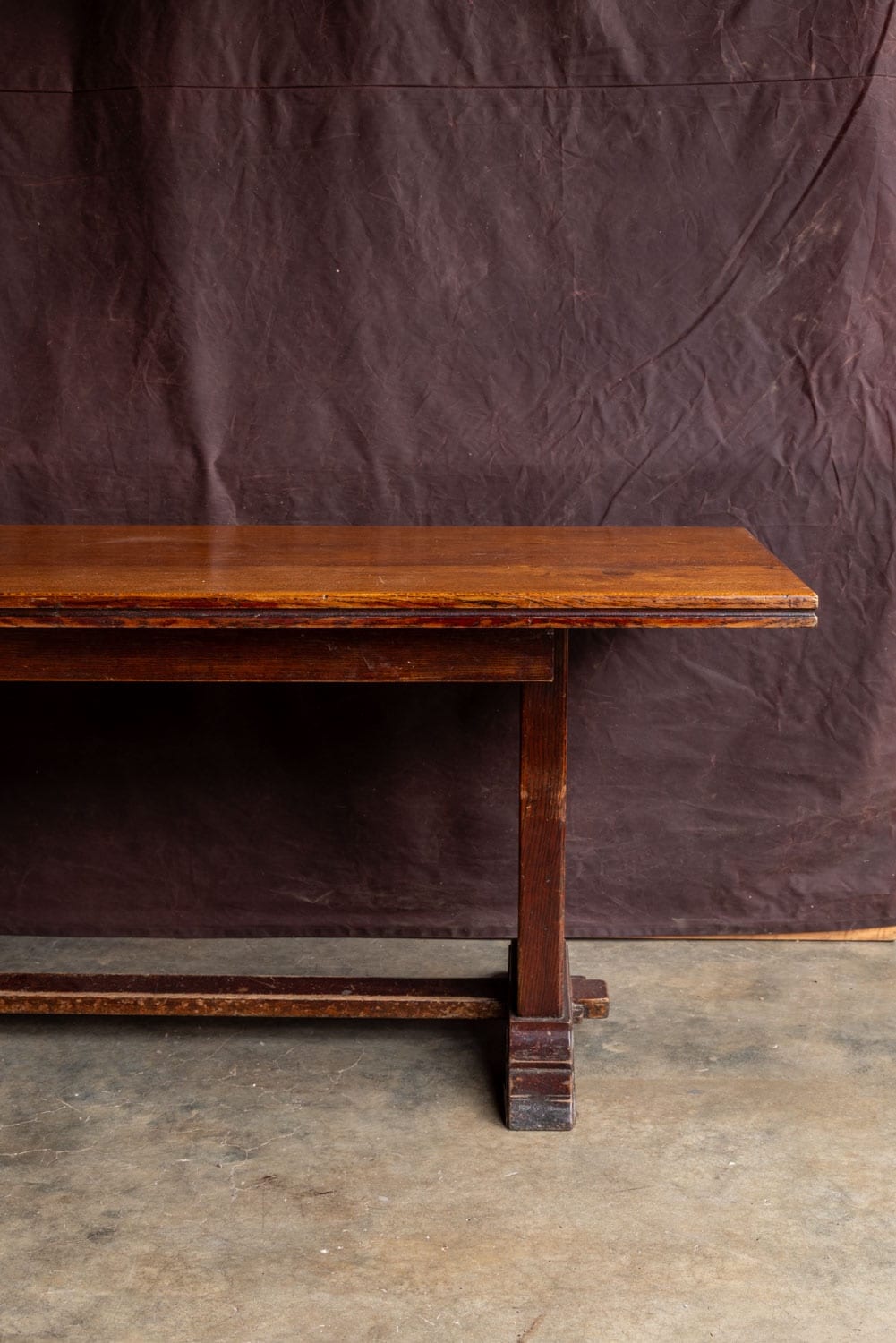 English Oak Refectory Table #1440 - Retrouvius