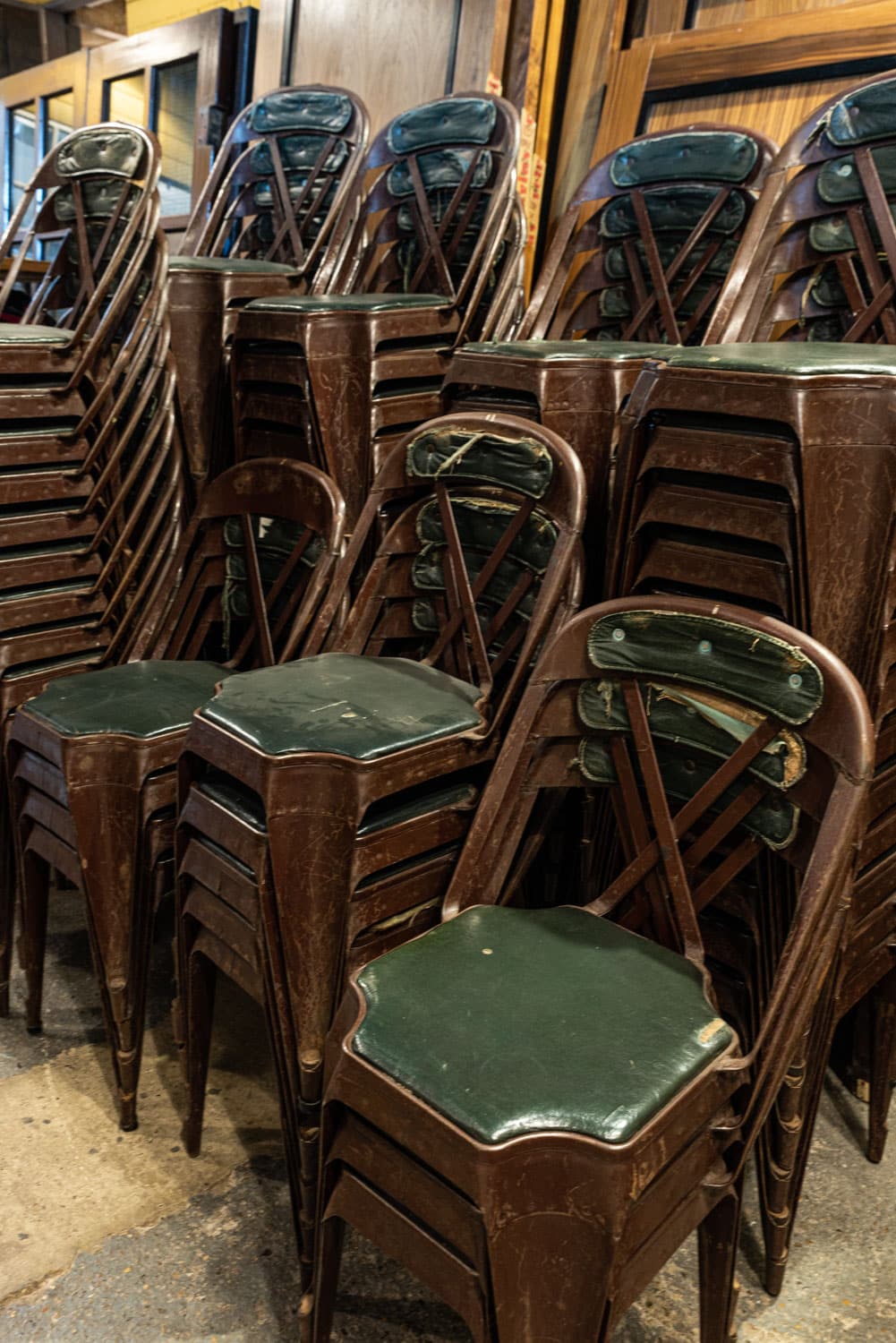 Evertaut Metal Stacking Chairs #8756 - Retrouvius