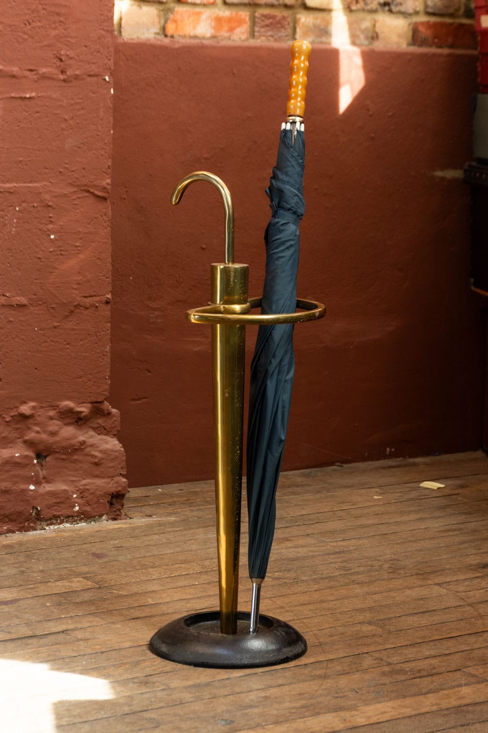 Figurative Brass Umbrella Stand #9918 - Retrouvius