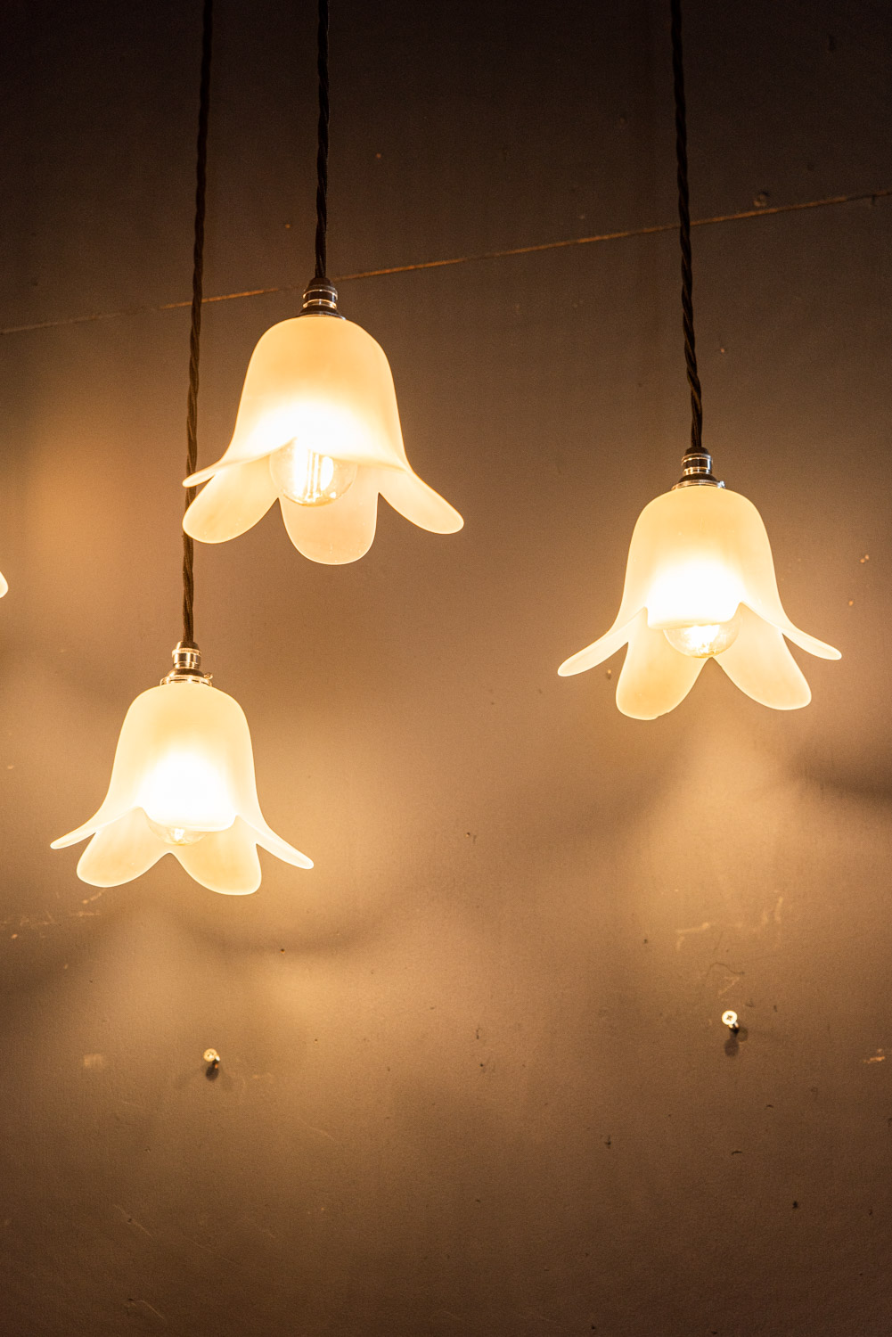 Flower Shaped Pendant Lights #8445 - Retrouvius