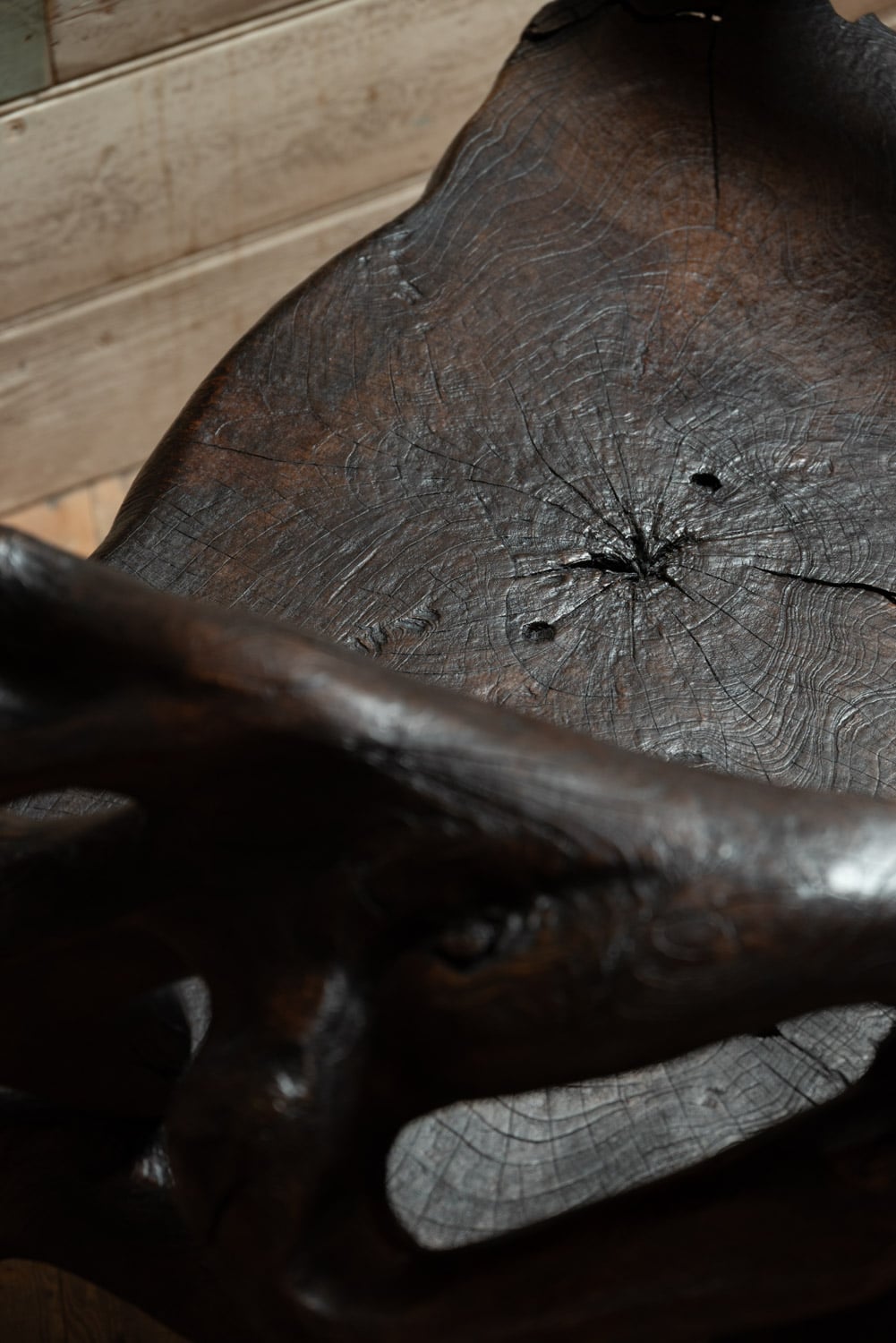 Freeform Wooden Chairs #1071 - Retrouvius