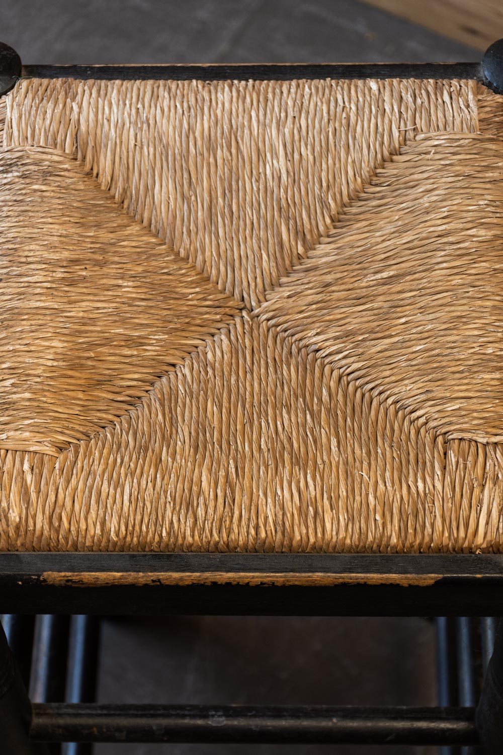 French Rush-seated stools #8361 - Retrouvius