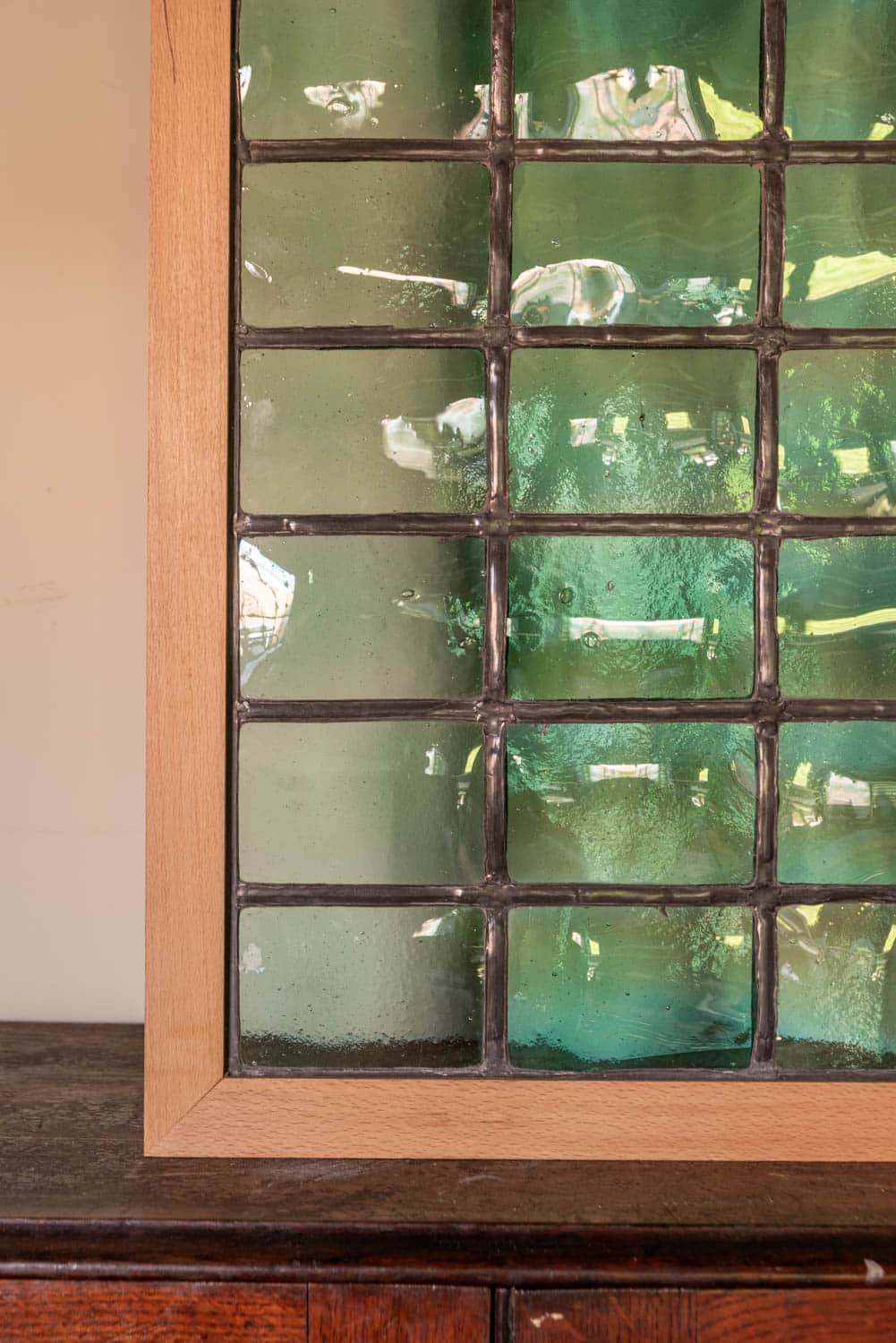 Green Leaded Glass Windows #9266 - Retrouvius