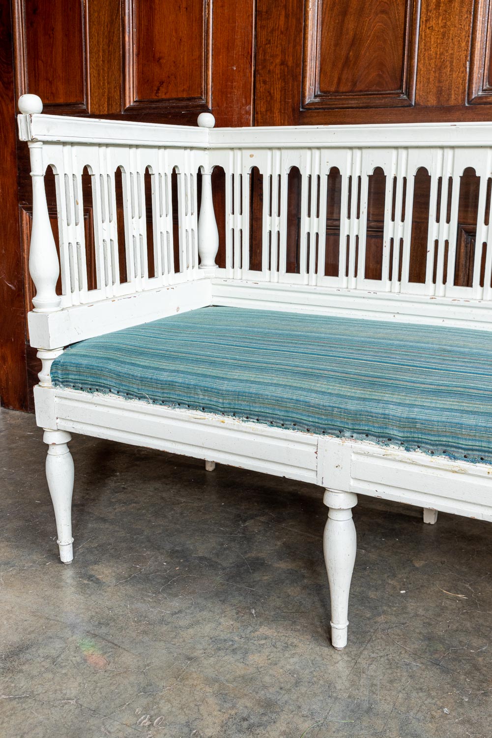 Gustavian Swedish Kitchen Bench #8245 - Retrouvius