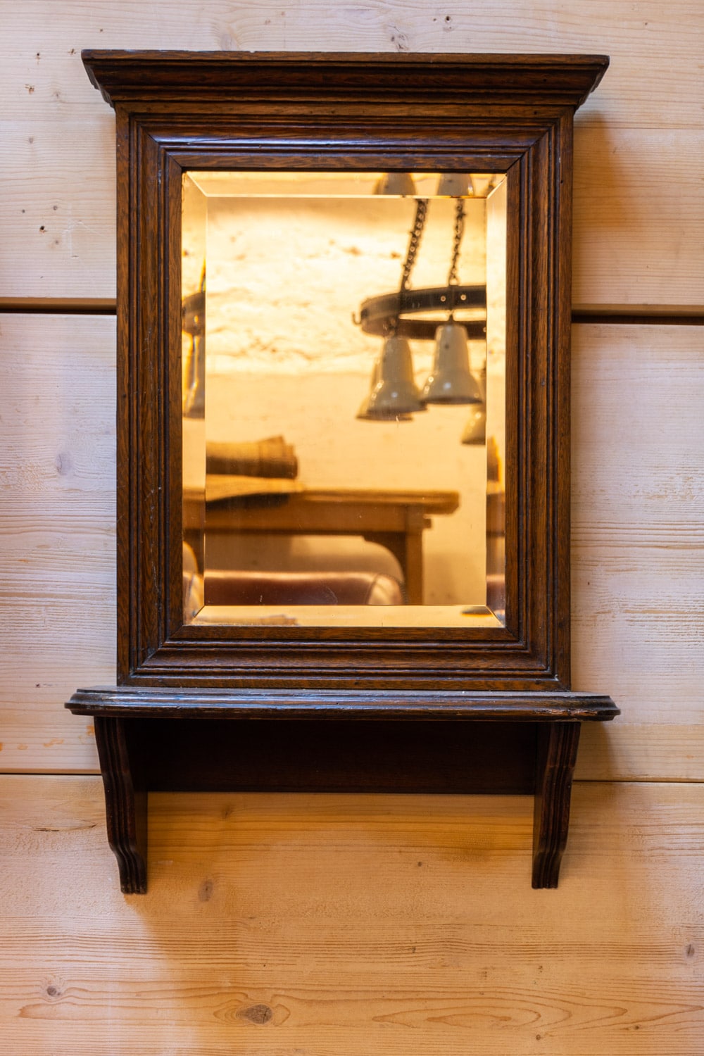 Hall mirror with shelf #8069 - Retrouvius