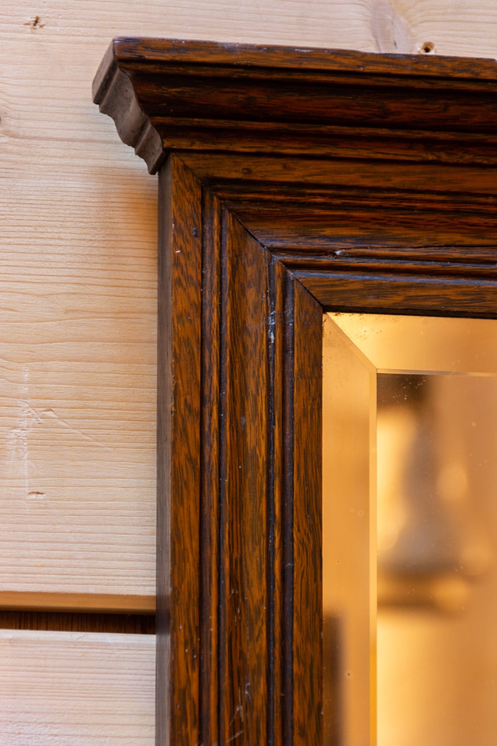 Hall mirror with shelf #8069 - Retrouvius