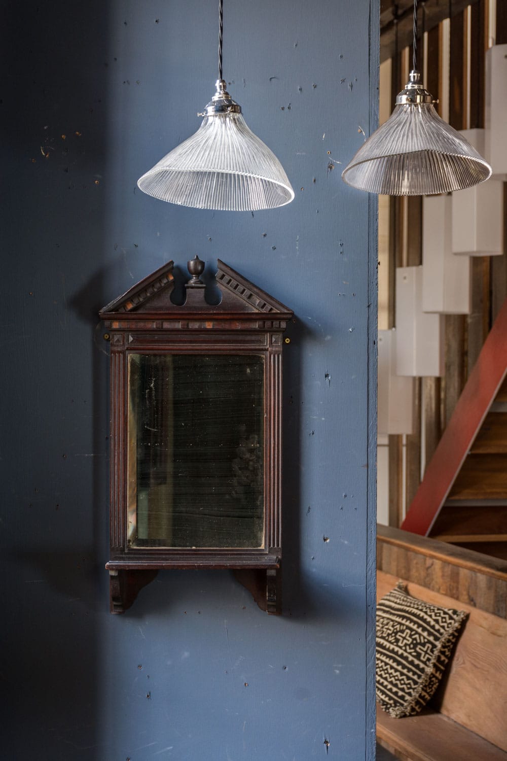 Hallway Mirror with Shelf #9506 - Retrouvius