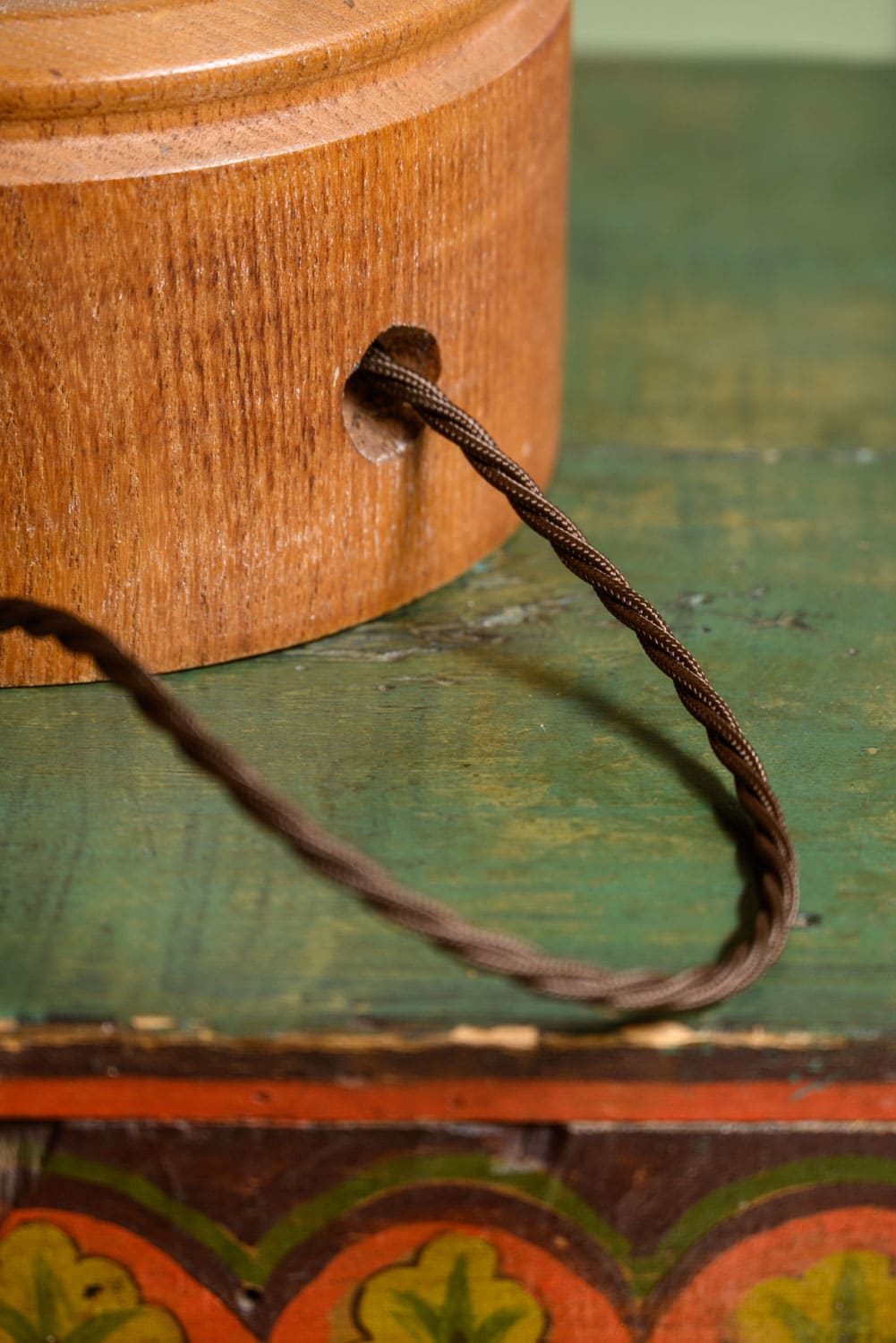 Handcrafted Wooden Twist Lamp #1088 - Retrouvius