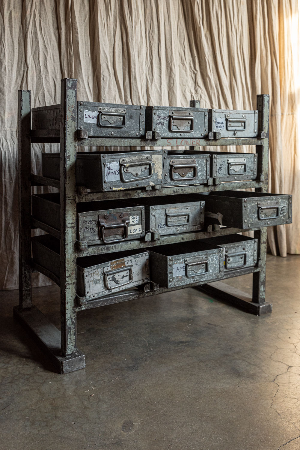 Industrial Shelving with Drawers #8405 - Retrouvius