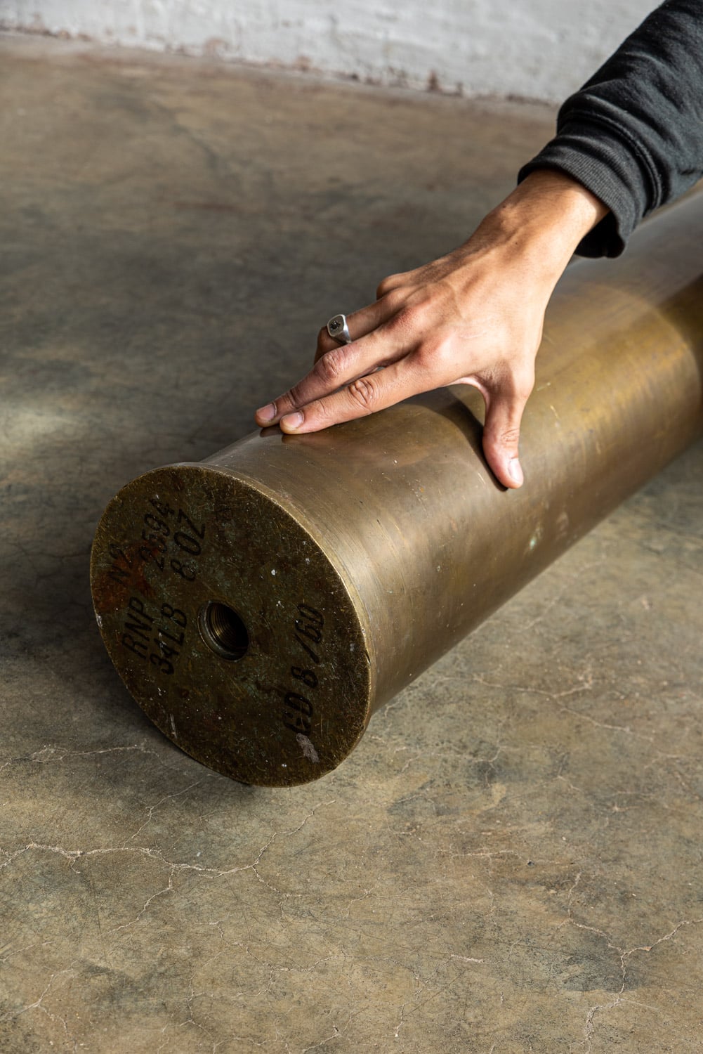 Large Brass Shell Casing #8537 - Retrouvius