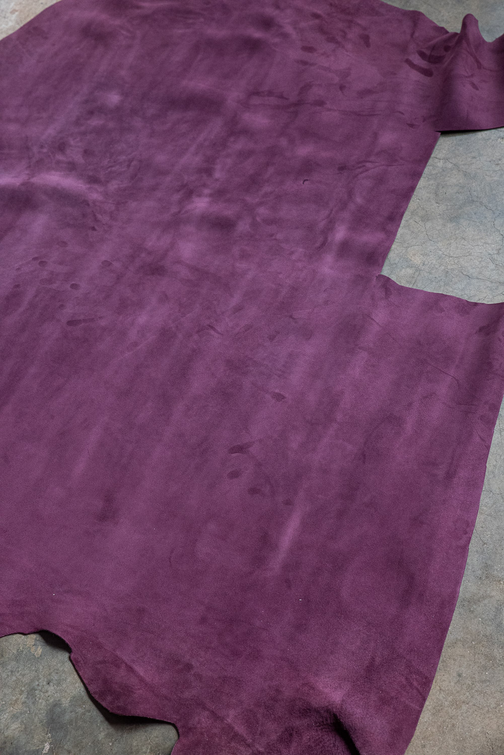 Leather Hide – Prune Suede #6689 - Retrouvius