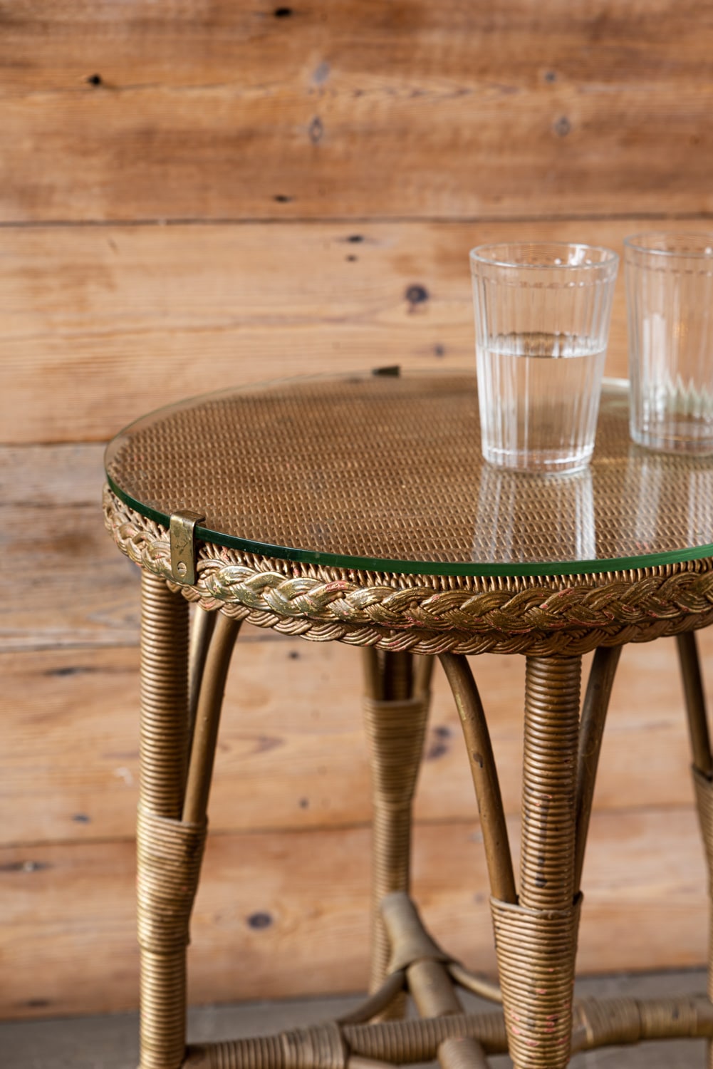 Lloyd Loom Side Table #8580 - Retrouvius