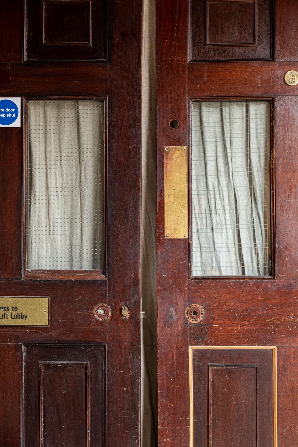 Mahogany Doors with Single Glazed Window #8268 - Retrouvius