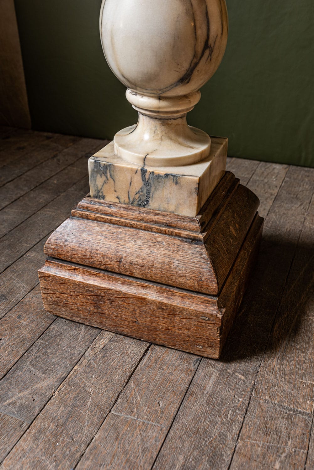 Marble Baluster Plinth #8751 - Retrouvius