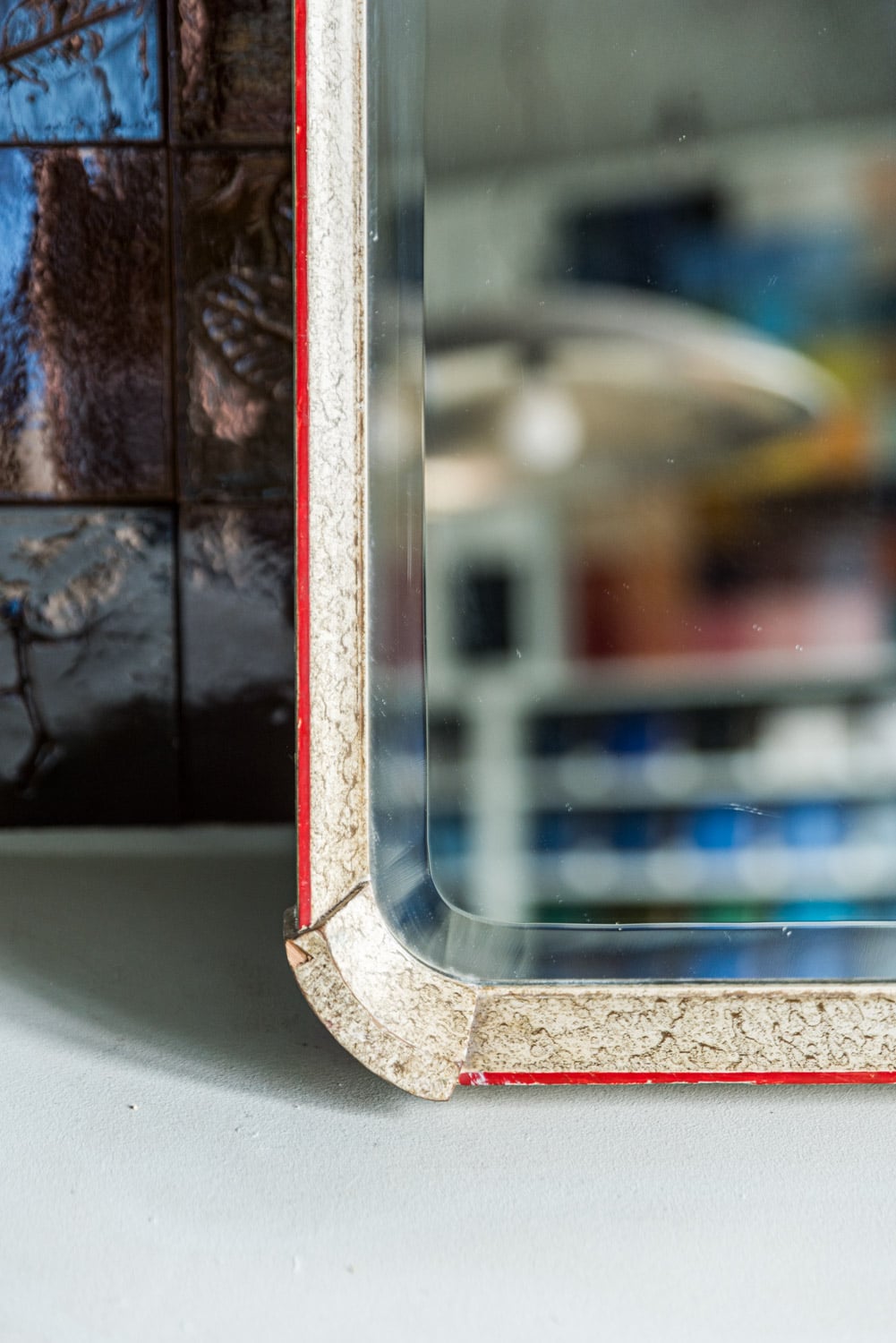 Marble-Effect Mirror #8919 - Retrouvius