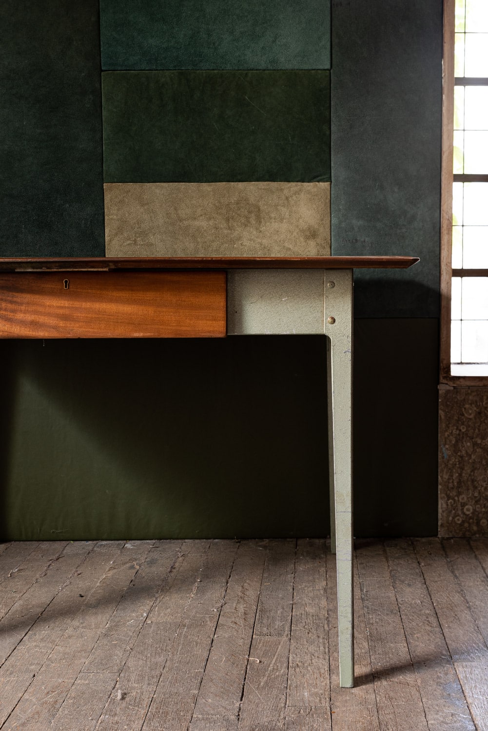 Midcentury School Master’s Desk by James Leonard #8246 - Retrouvius