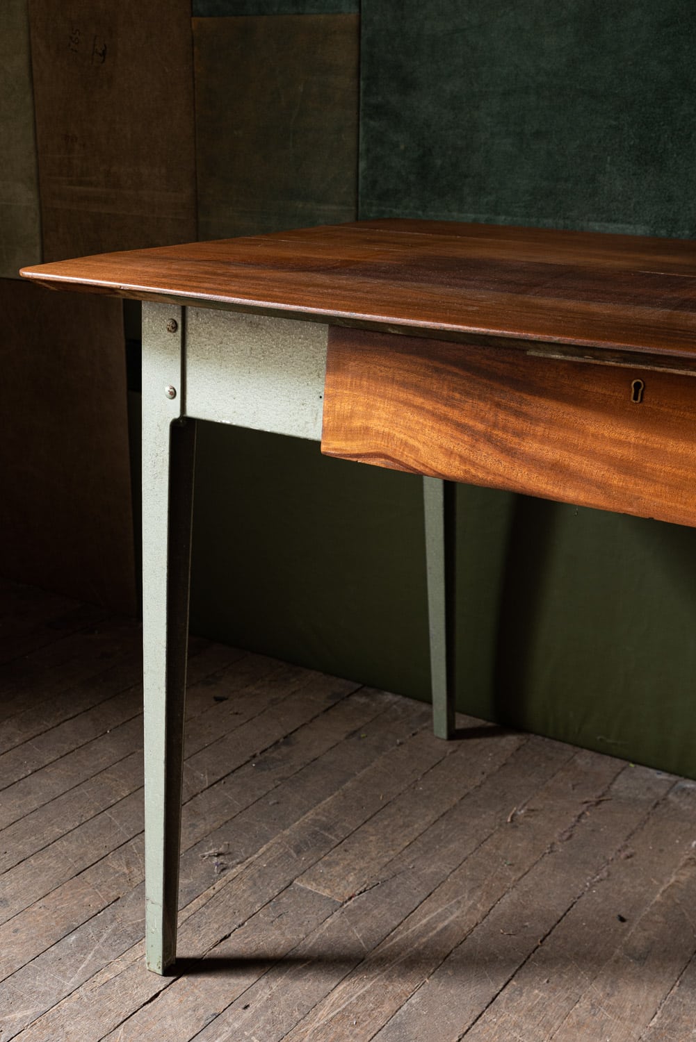 Midcentury School Master’s Desk by James Leonard #8246 - Retrouvius