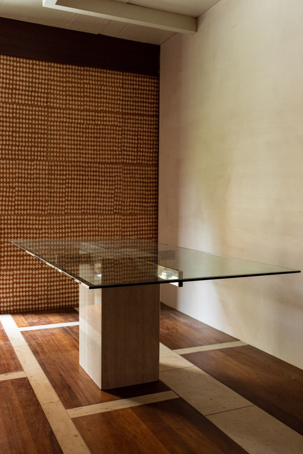 Monumental Travertine table #8020 - Retrouvius