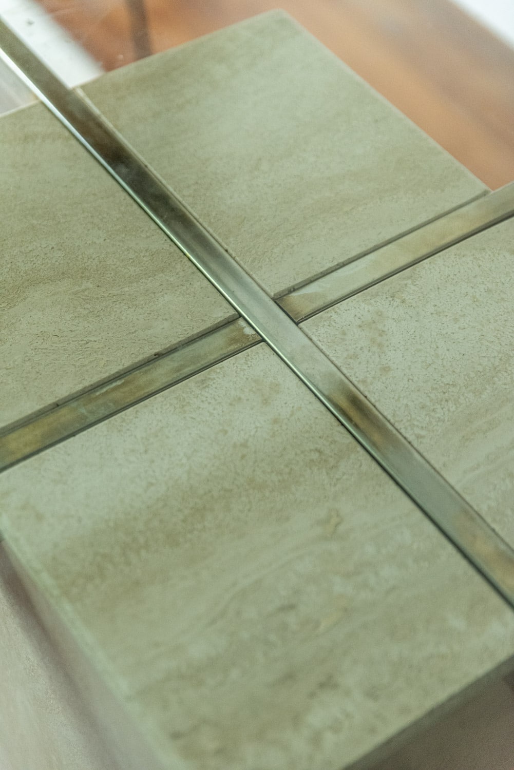 Monumental Travertine table #8020 - Retrouvius