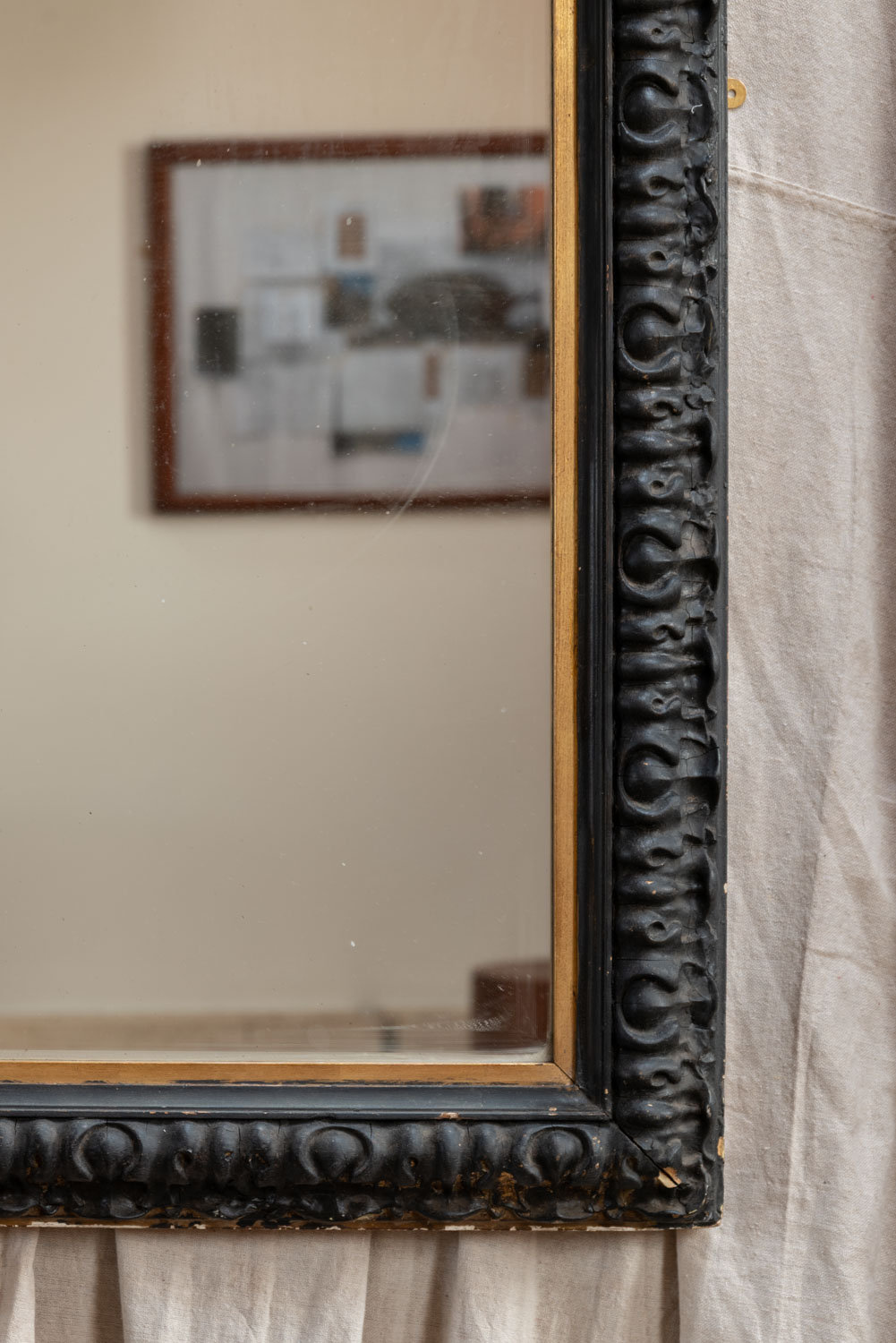 Moulded Gesso Frame Mirror #1350 - Retrouvius