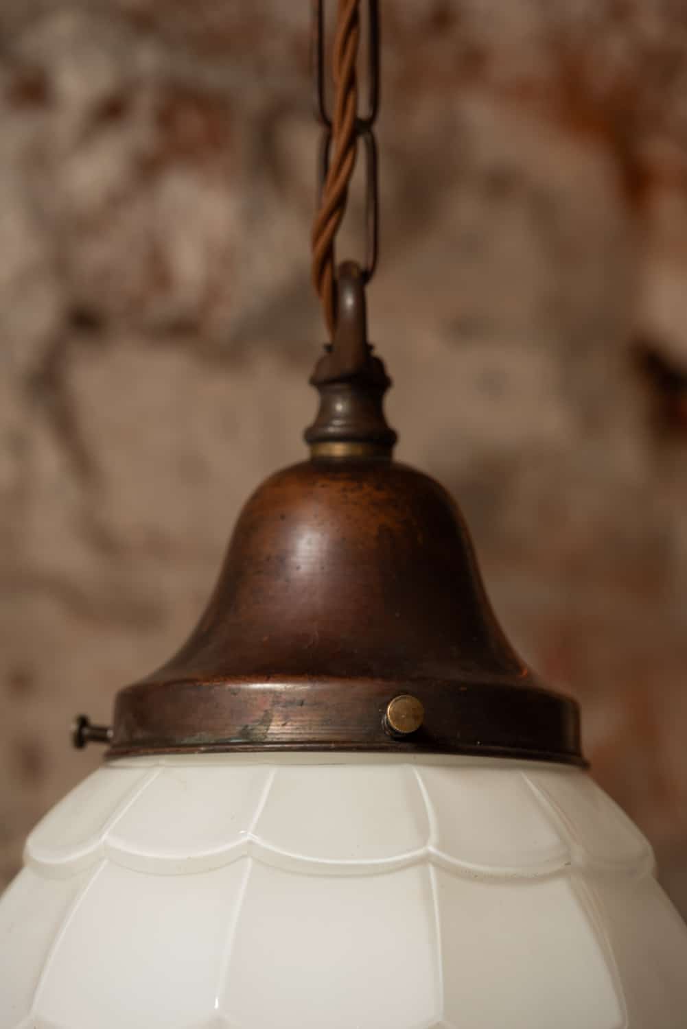 Natural Form Opaline Pendant #1191 - Retrouvius