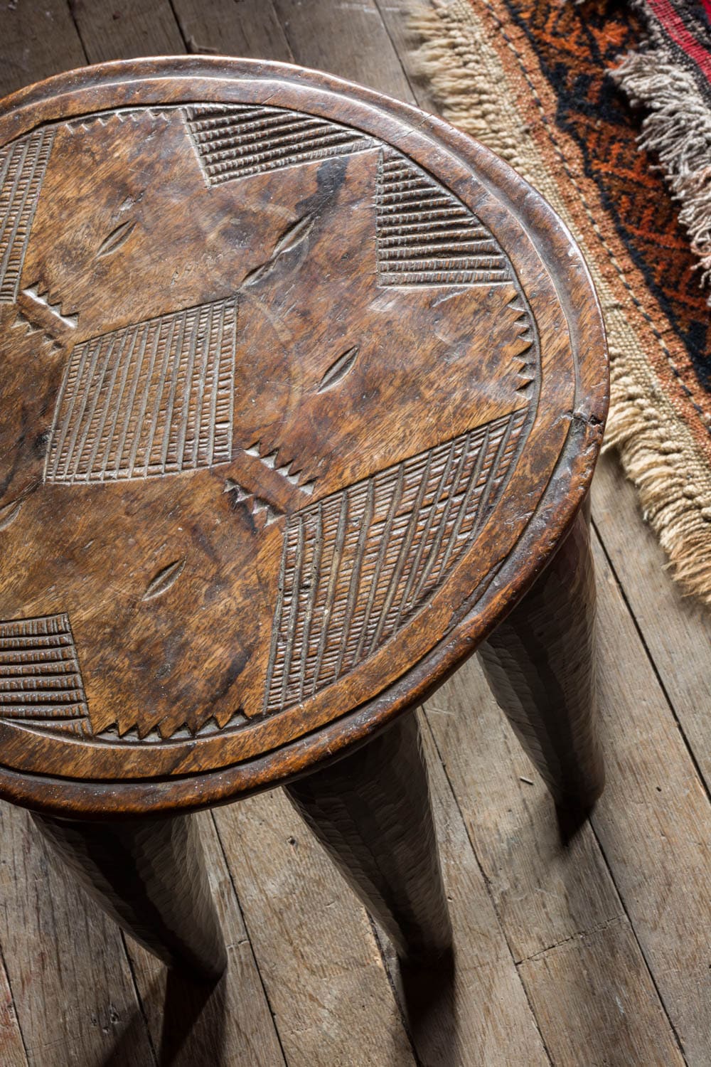 Nigerian Nupe Stool #5715 - Retrouvius