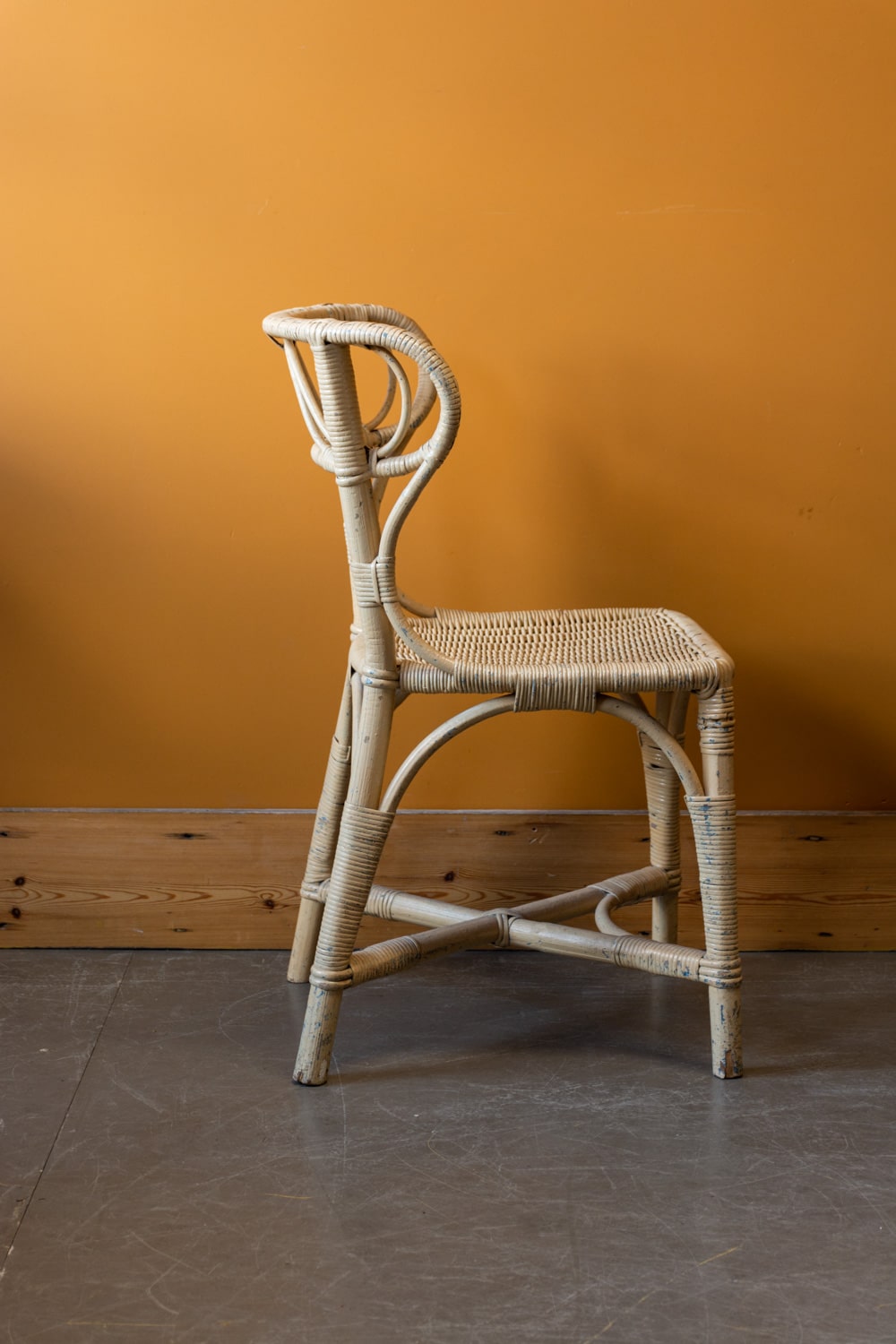 Painted Rattan Chair #6992 - Retrouvius