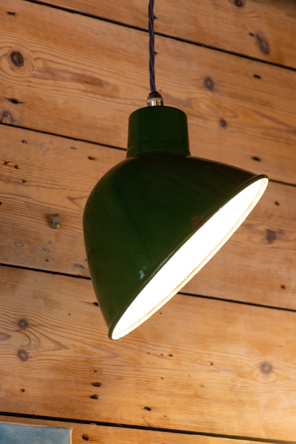 Green Asymmetrical Enamel Shades #6958 - Retrouvius