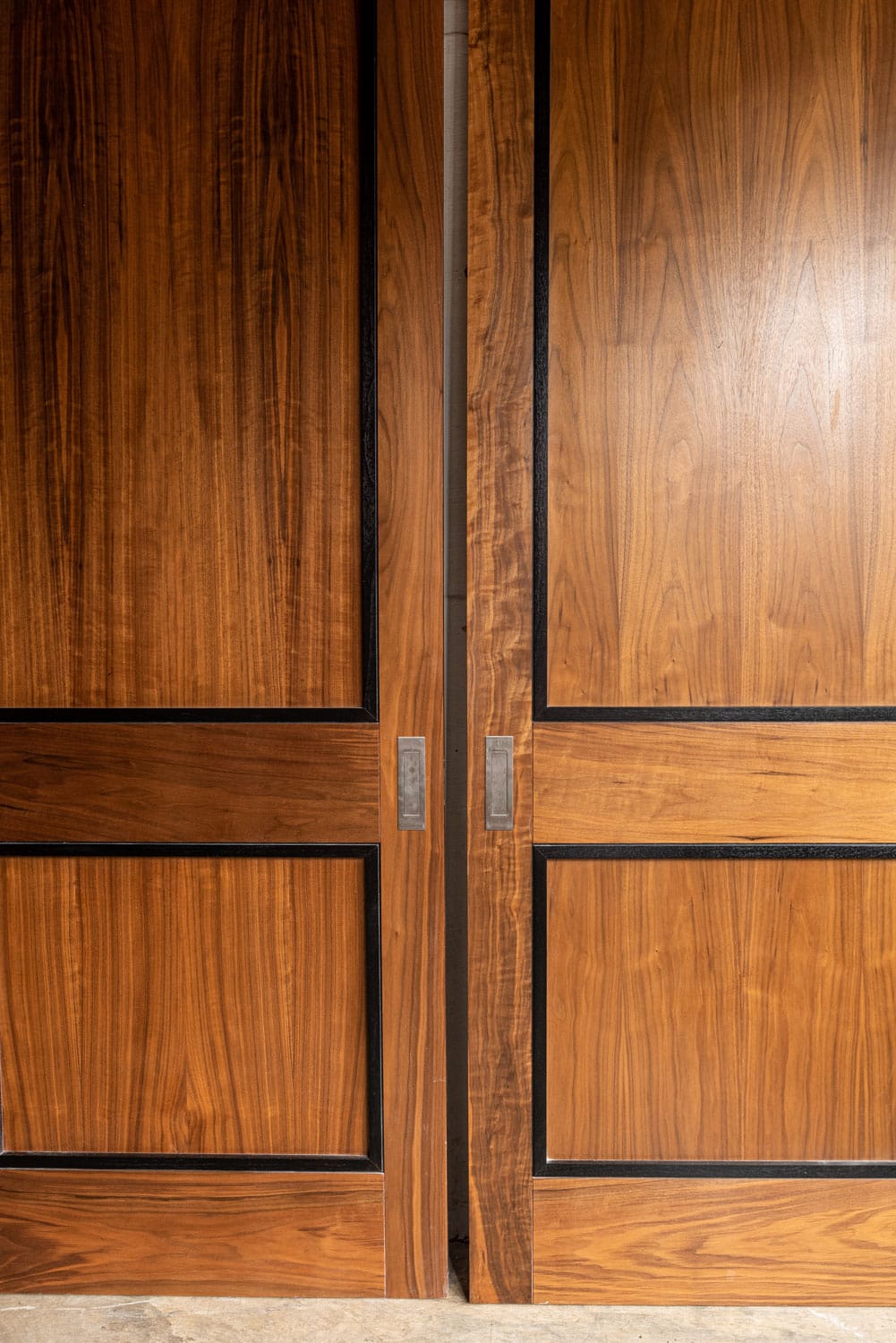 Pair of Oversized Walnut Doors #8463 - Retrouvius