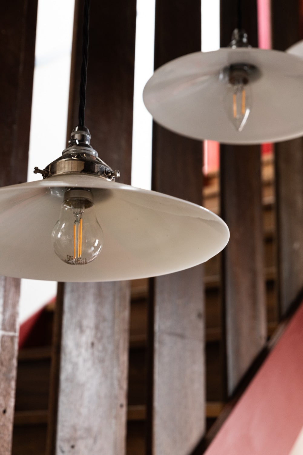 Plate Glass Pendant Lights #8813 - Retrouvius