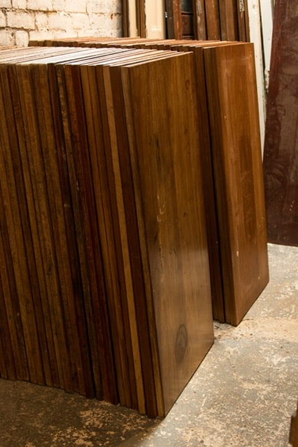 Reclaimed Iroko Table Tops #9268 - Retrouvius